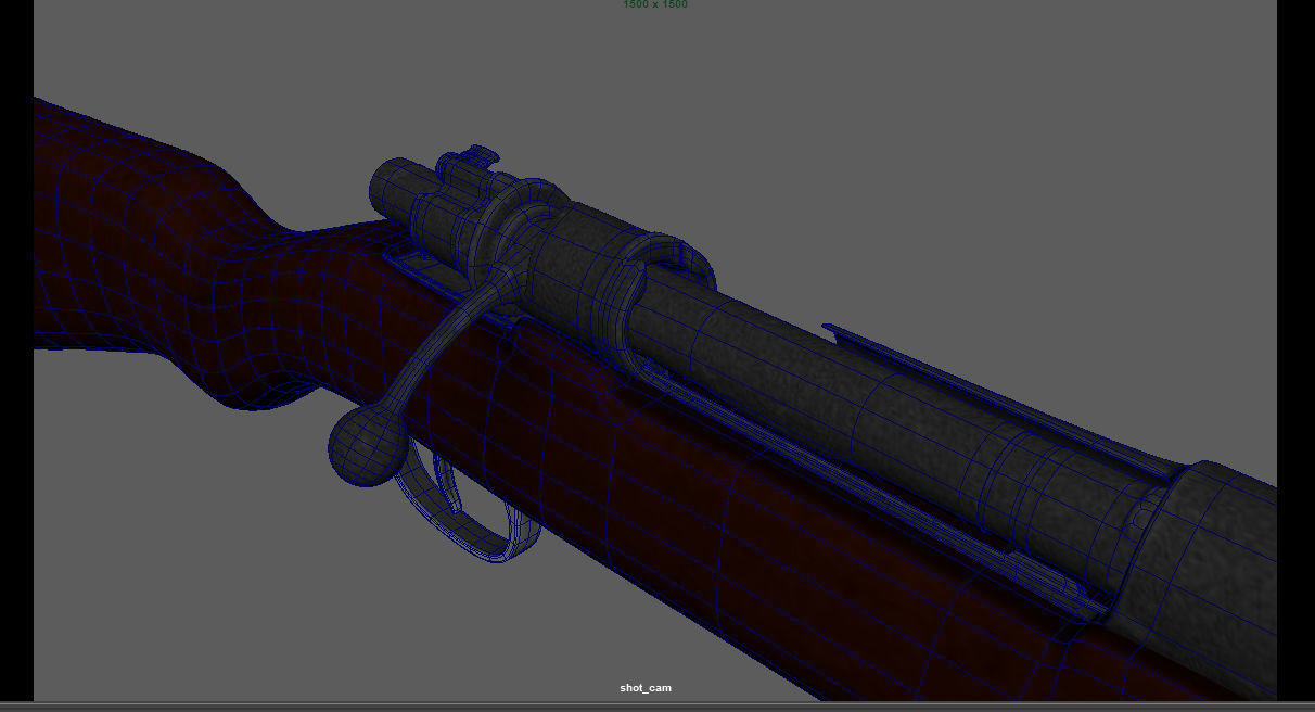 3D model Mauser Gewehr 98 Bolt Action Rifle LowPoly Firearm 3D Model VR ...