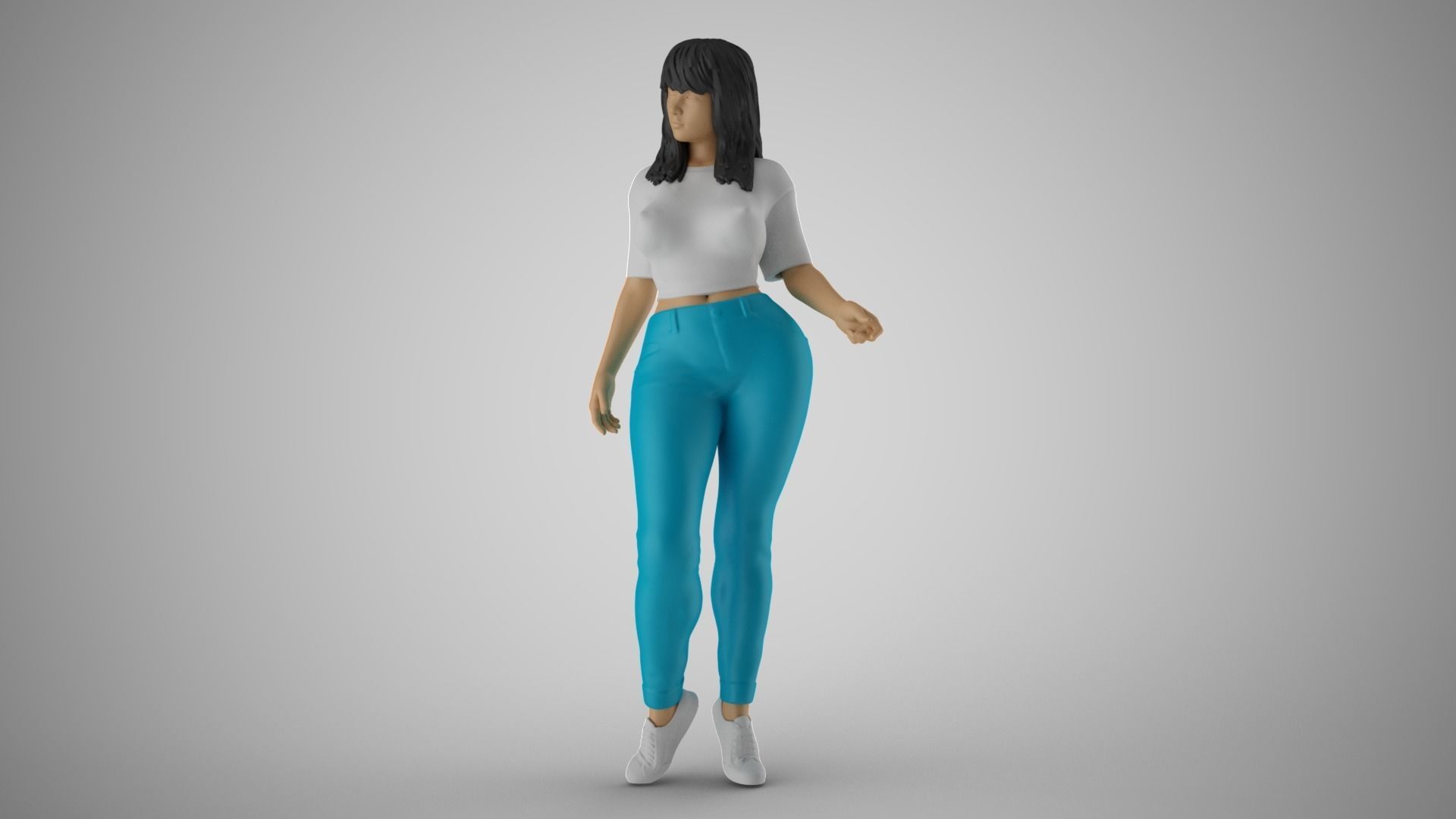 Teasing Girl 3d Model 3d Printable Cgtrader