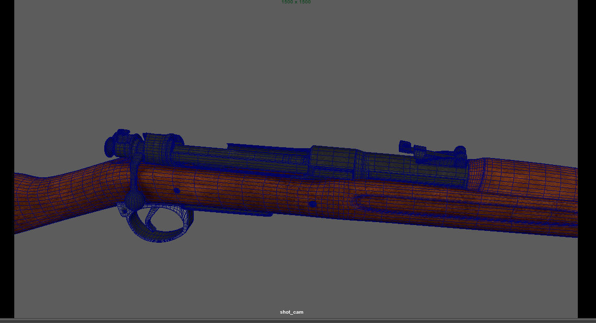 3D model Springfield M 1903 Bolt Action Rifle LowPoly Firearm 3D Model ...