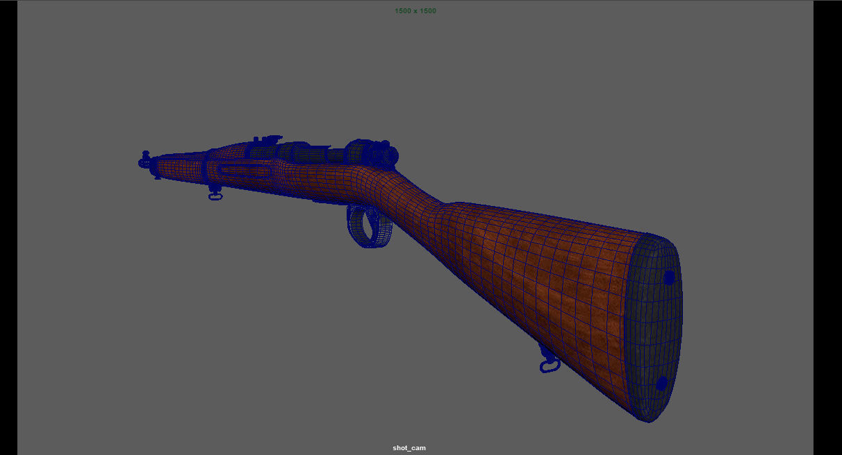 3D model Springfield M 1903 Bolt Action Rifle LowPoly Firearm 3D Model ...