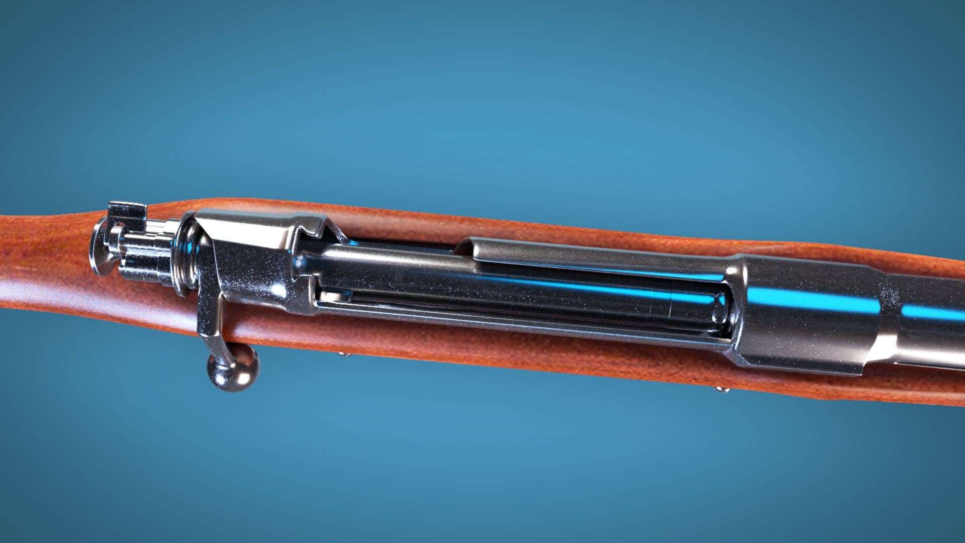 3D model Springfield M 1903 Bolt Action Rifle LowPoly Firearm 3D Model ...