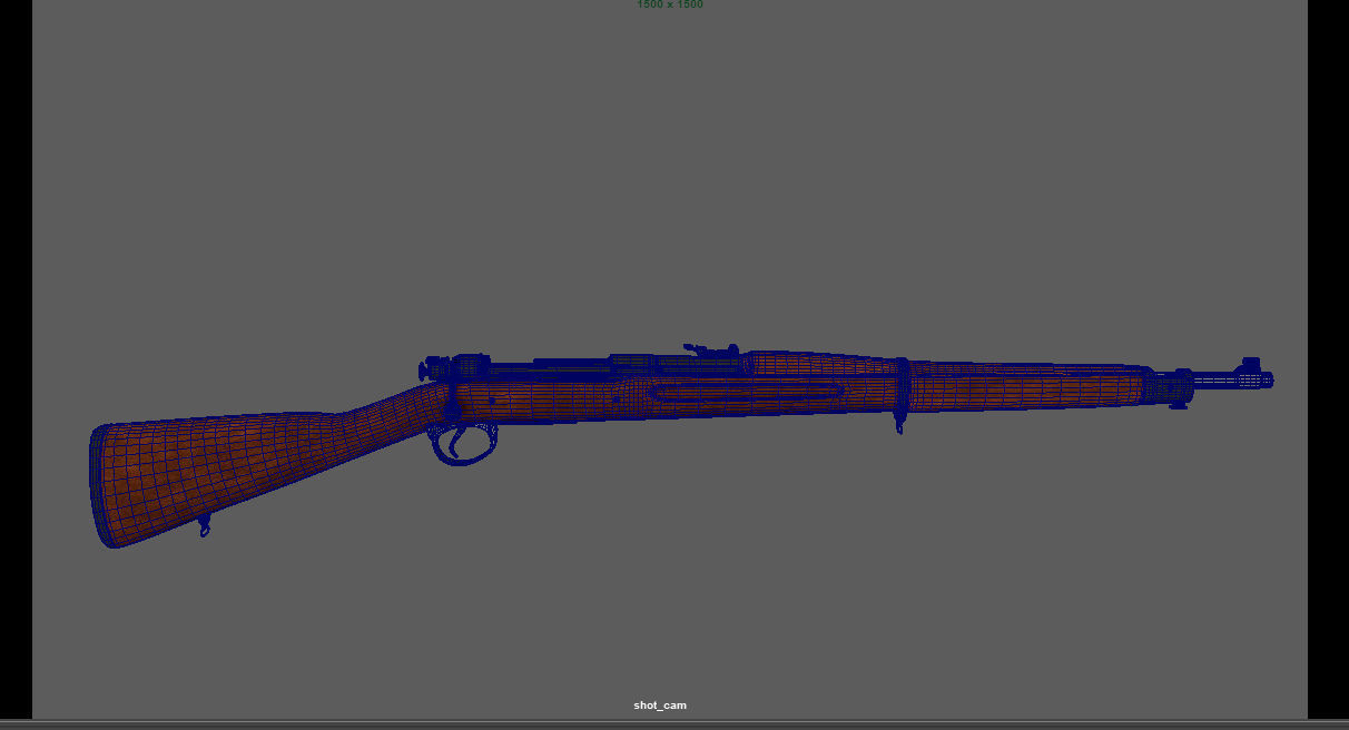 3D model Springfield M 1903 Bolt Action Rifle LowPoly Firearm 3D Model ...