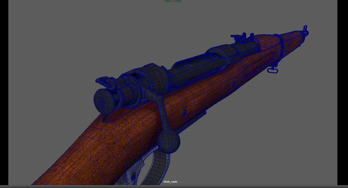 3D model Springfield M 1903 Bolt Action Rifle LowPoly Firearm 3D Model ...