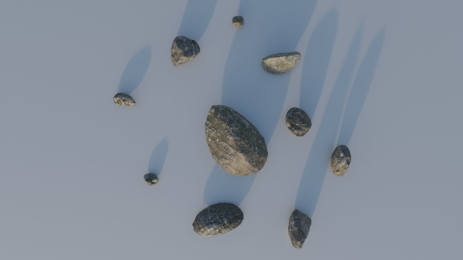 3D model Low Poly River Rocks 01 VR / AR / low-poly | CGTrader