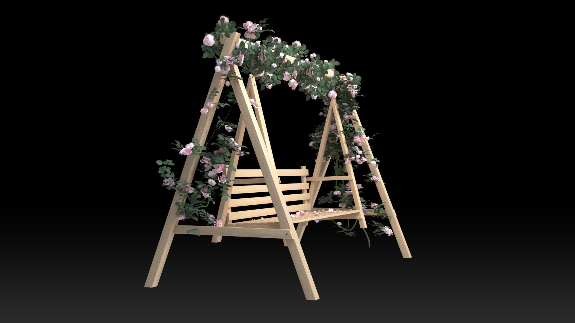 Rose swing 3D model | CGTrader