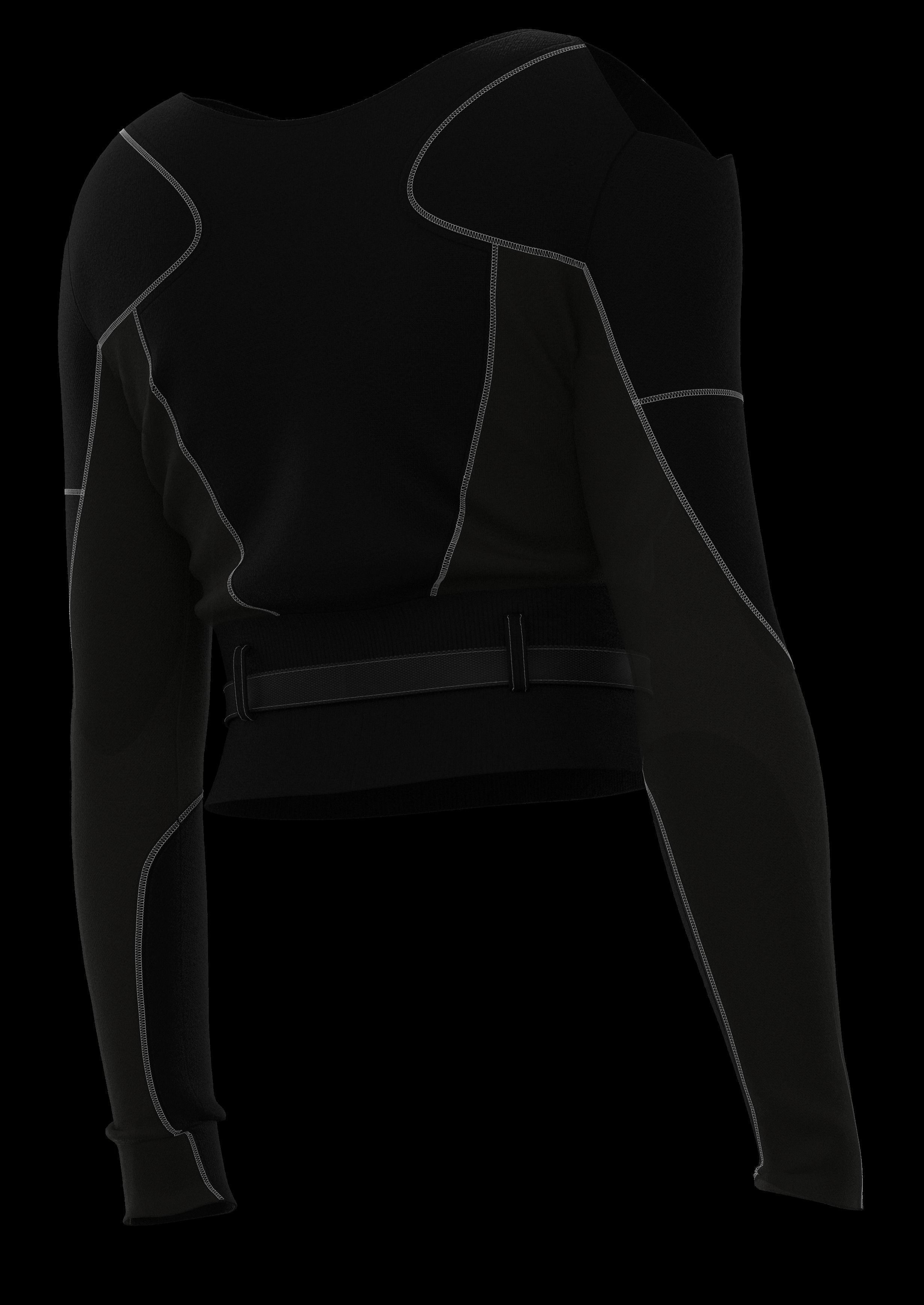 3D model Female outfit 3d model clo3d marvelous designer VR / AR / low ...