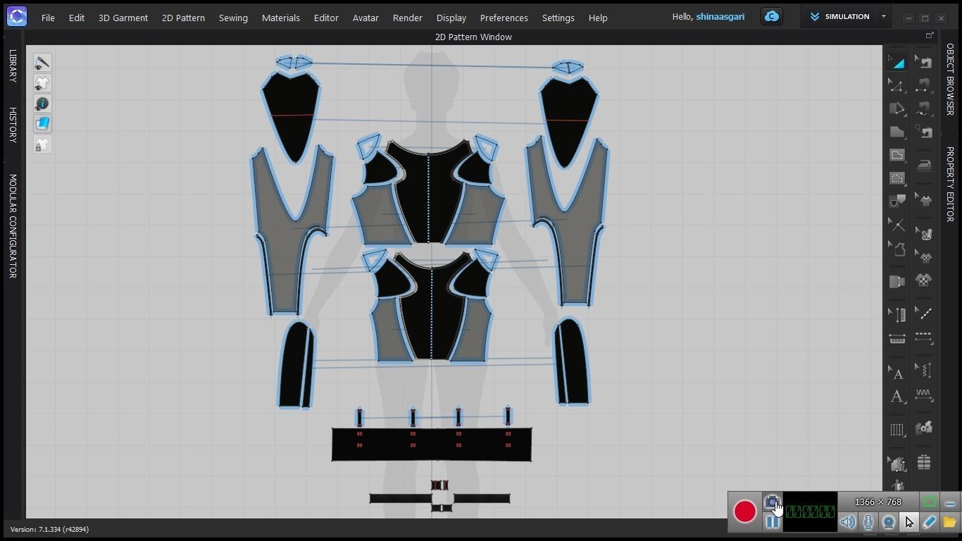 3D model Female outfit 3d model clo3d marvelous designer VR / AR / low ...
