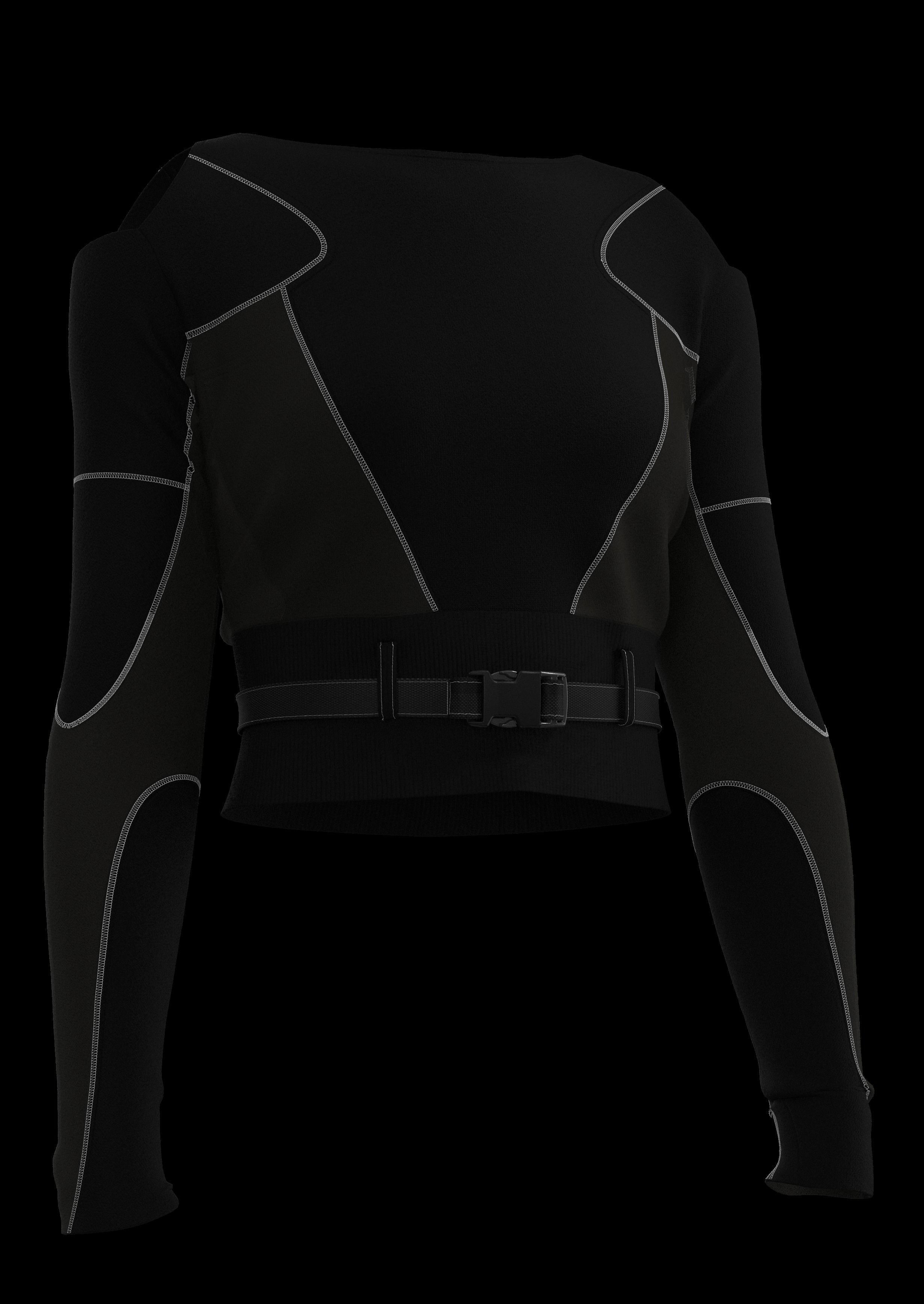 3D model Female outfit 3d model clo3d marvelous designer VR / AR / low ...