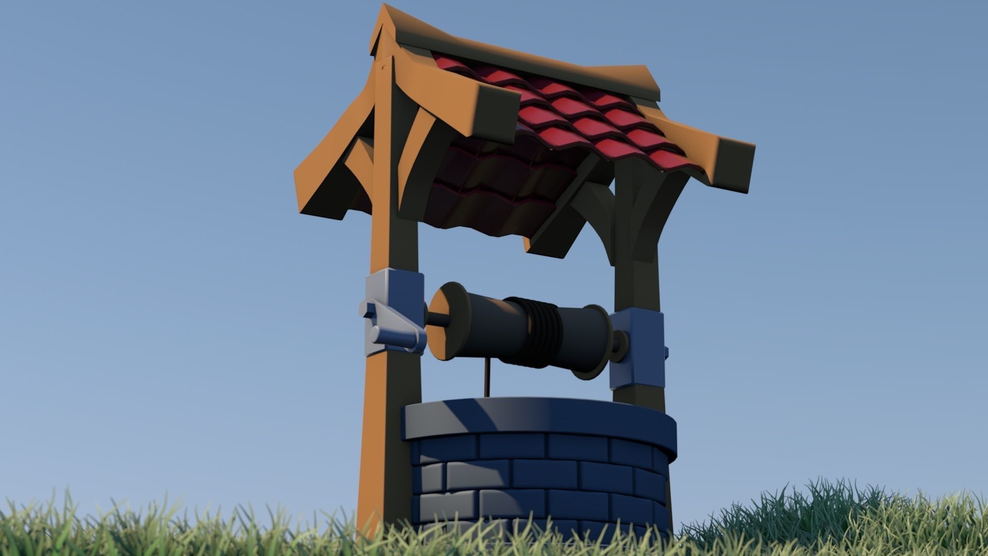 Low Poly model of a Well free VR / AR / low-poly 3D model | CGTrader
