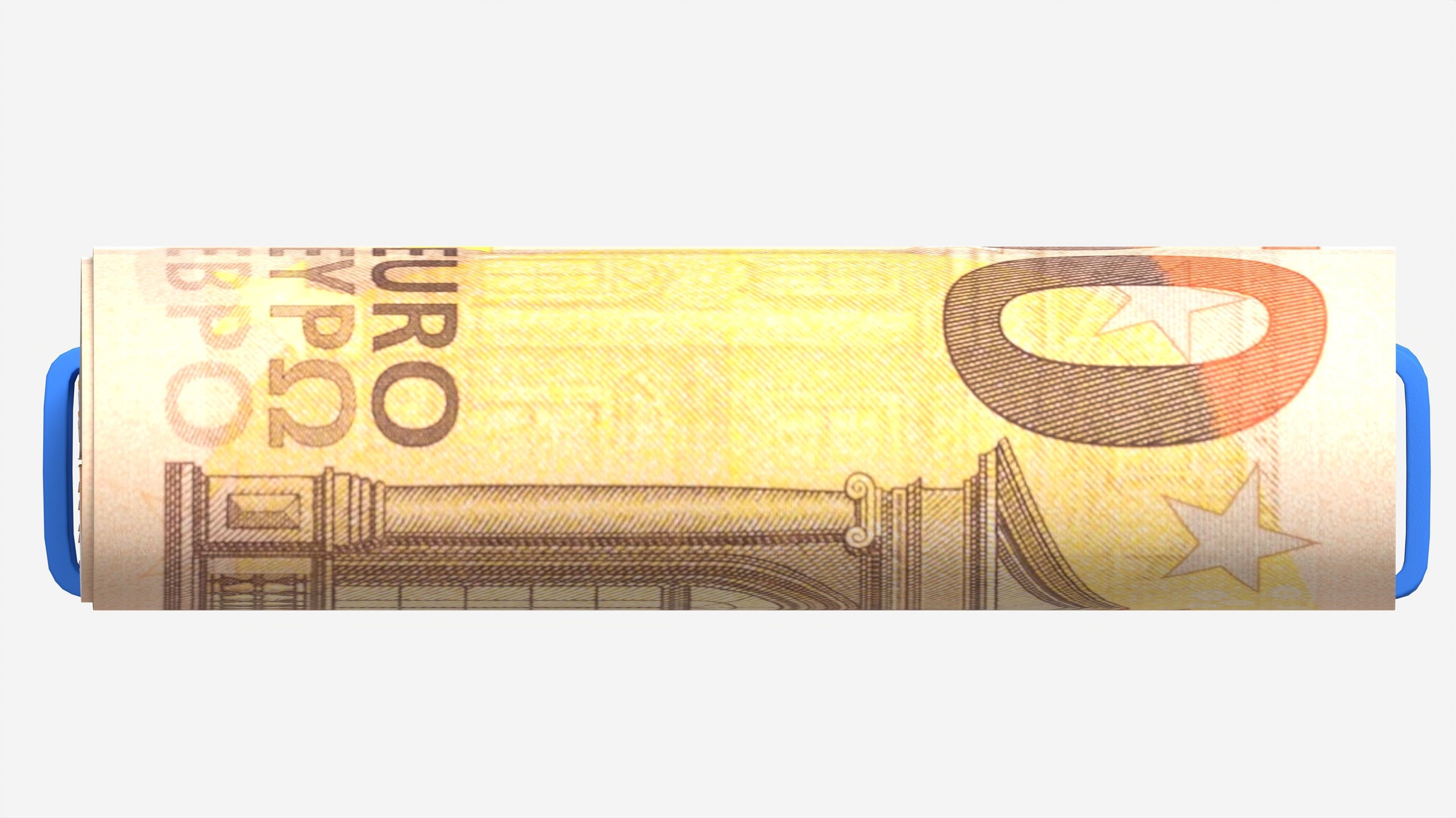 Euro banknotes folded and tied 02 3D model | CGTrader