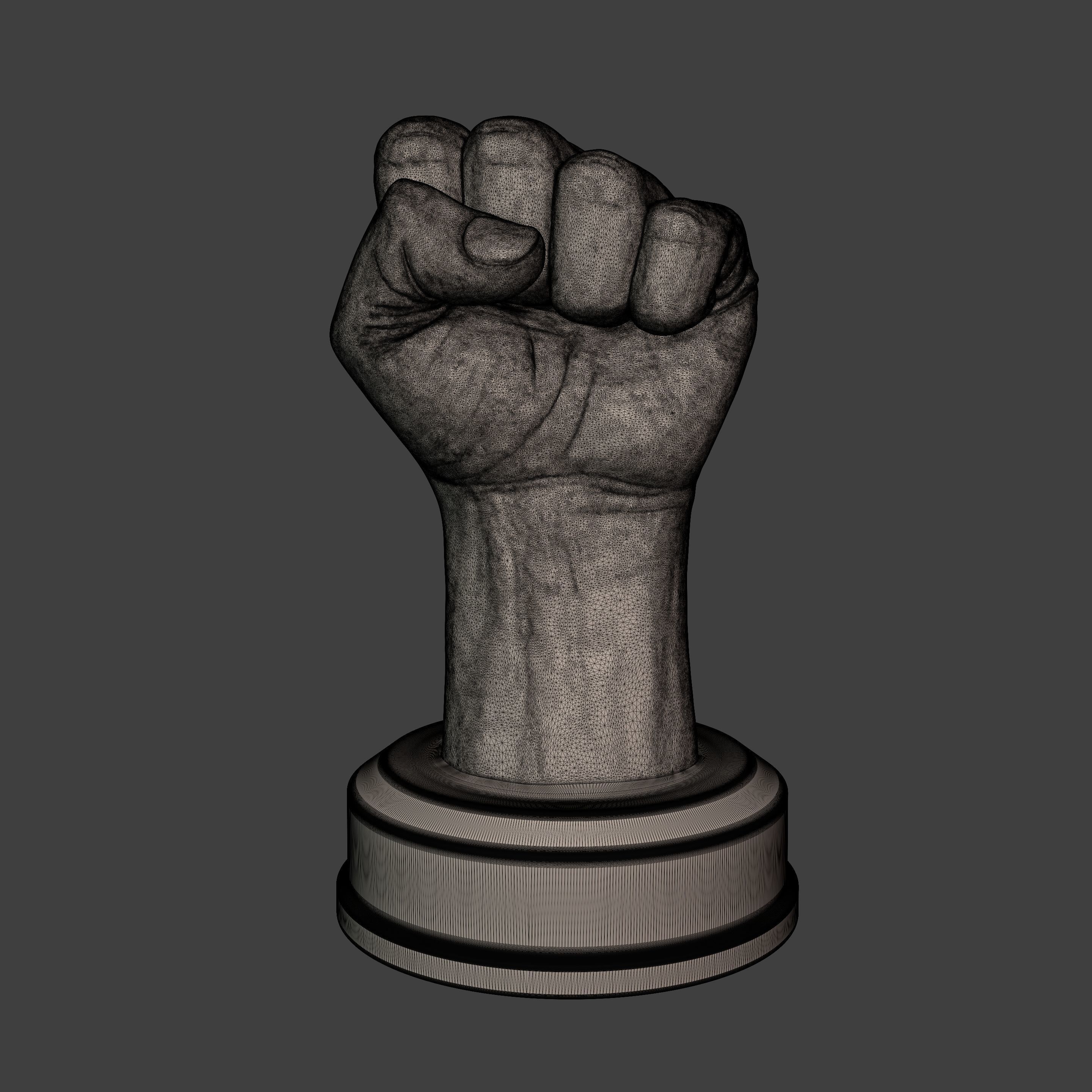 Fist Figurine -- Ready for 3D Printing 3D model 3D printable | CGTrader