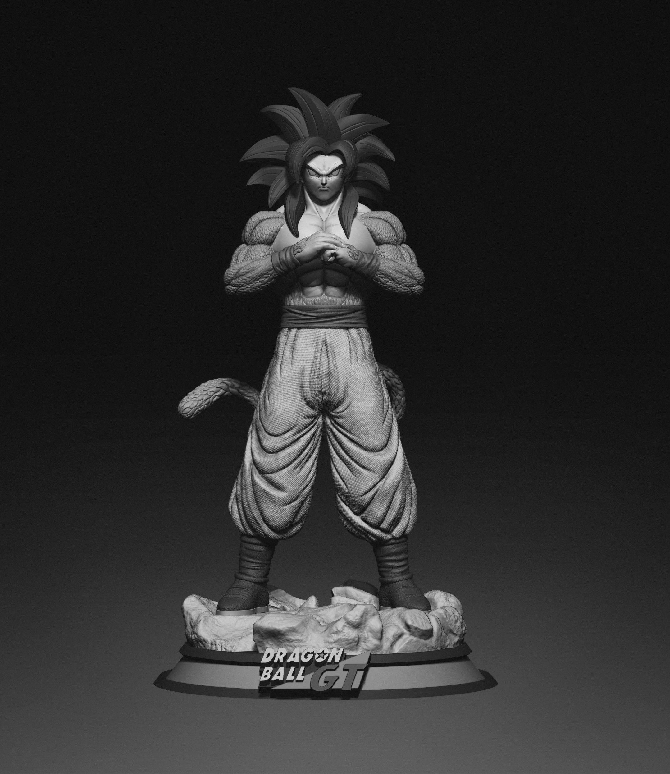 GOKU SSJ4 3D model 3D printable | CGTrader