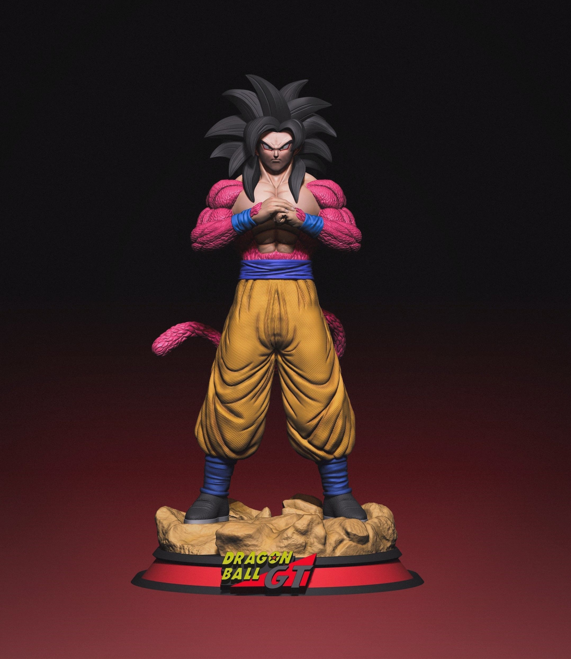 GOKU SSJ4 3D model 3D printable | CGTrader