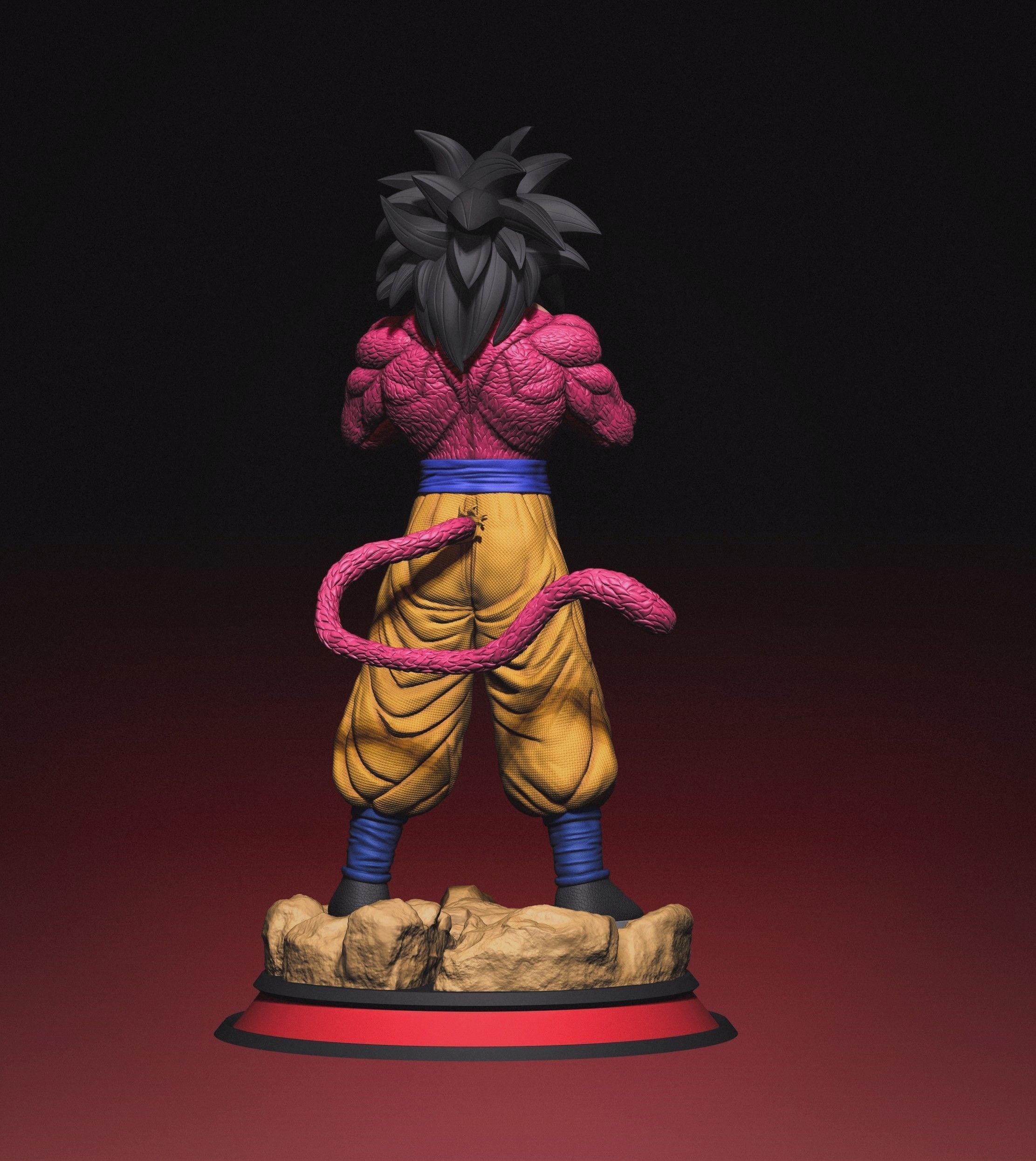 GOKU SSJ4 3D model 3D printable | CGTrader