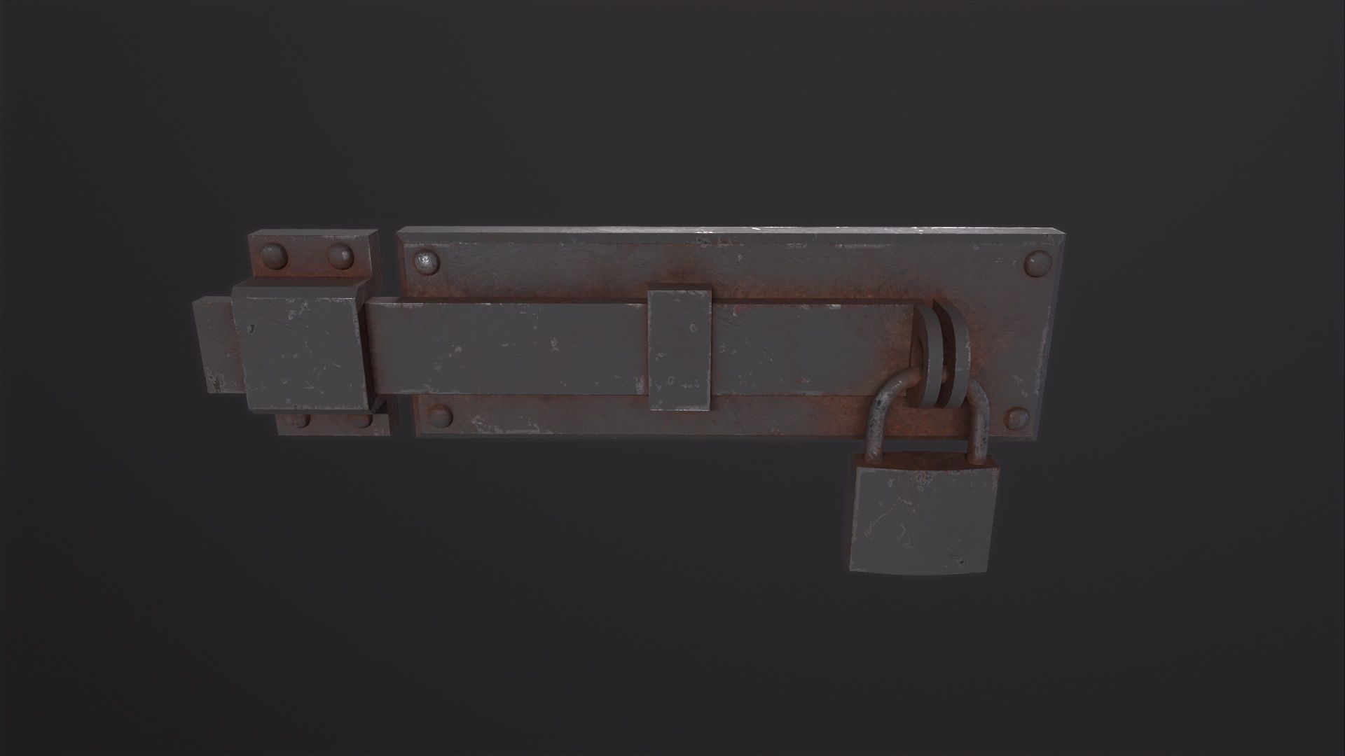 3D model Metal Door Lock 3D Model VR / AR / low-poly | CGTrader