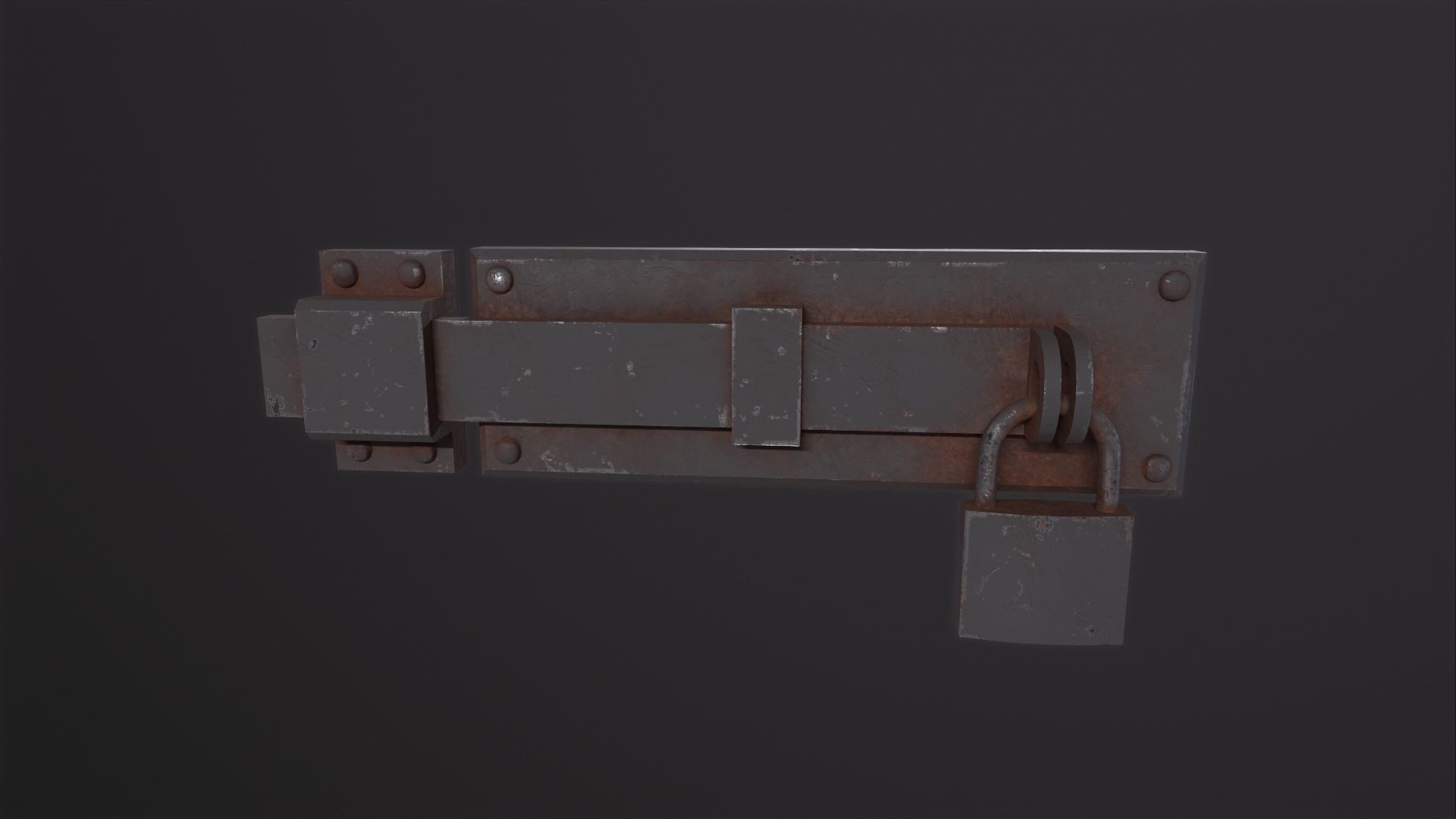 3D model Metal Door Lock 3D Model VR / AR / low-poly | CGTrader