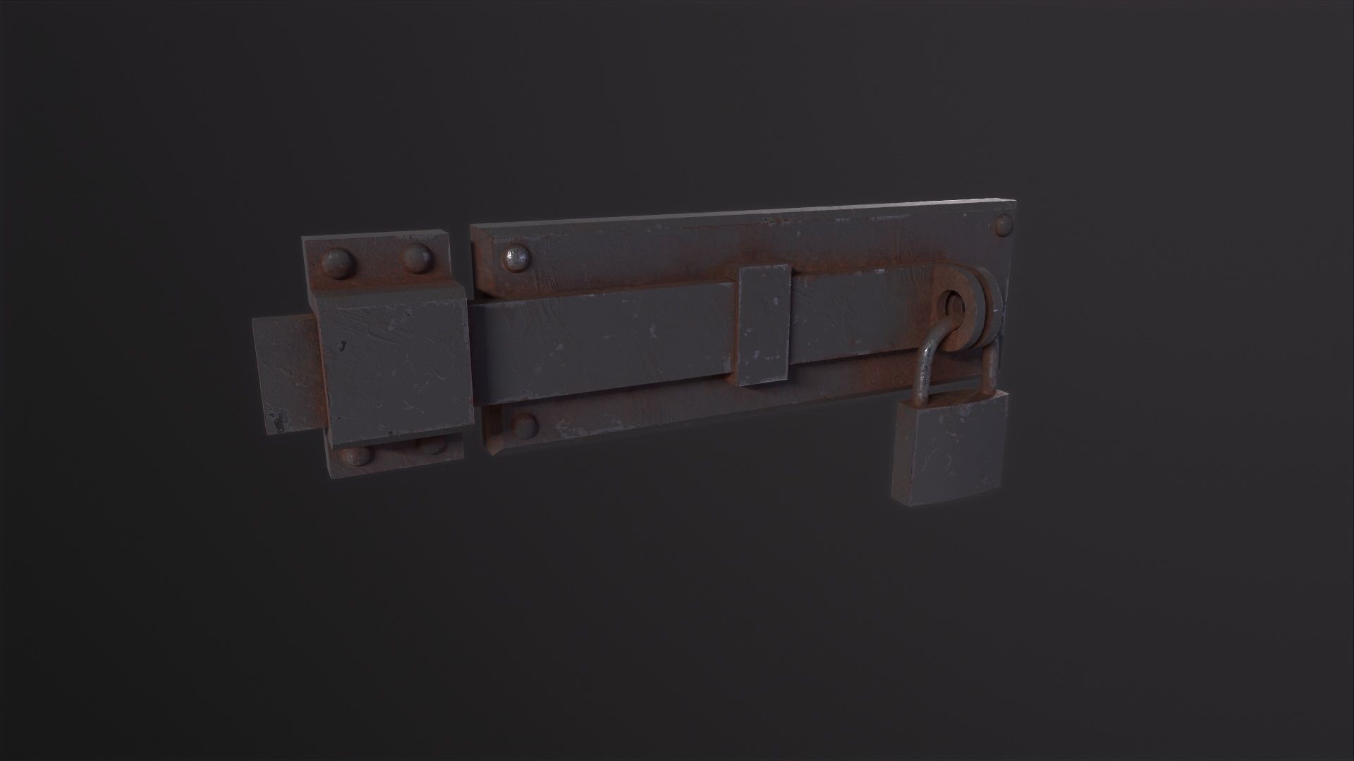 3D model Metal Door Lock 3D Model VR / AR / low-poly | CGTrader