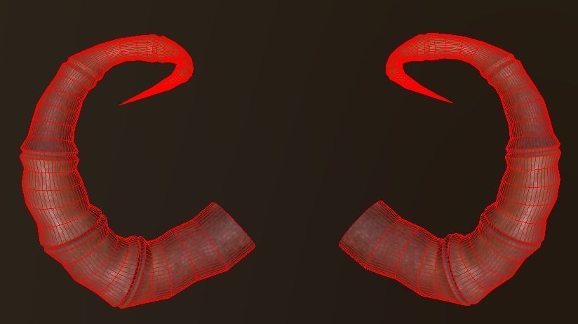 3D model Demon Horn Stylized VR / AR / low-poly | CGTrader