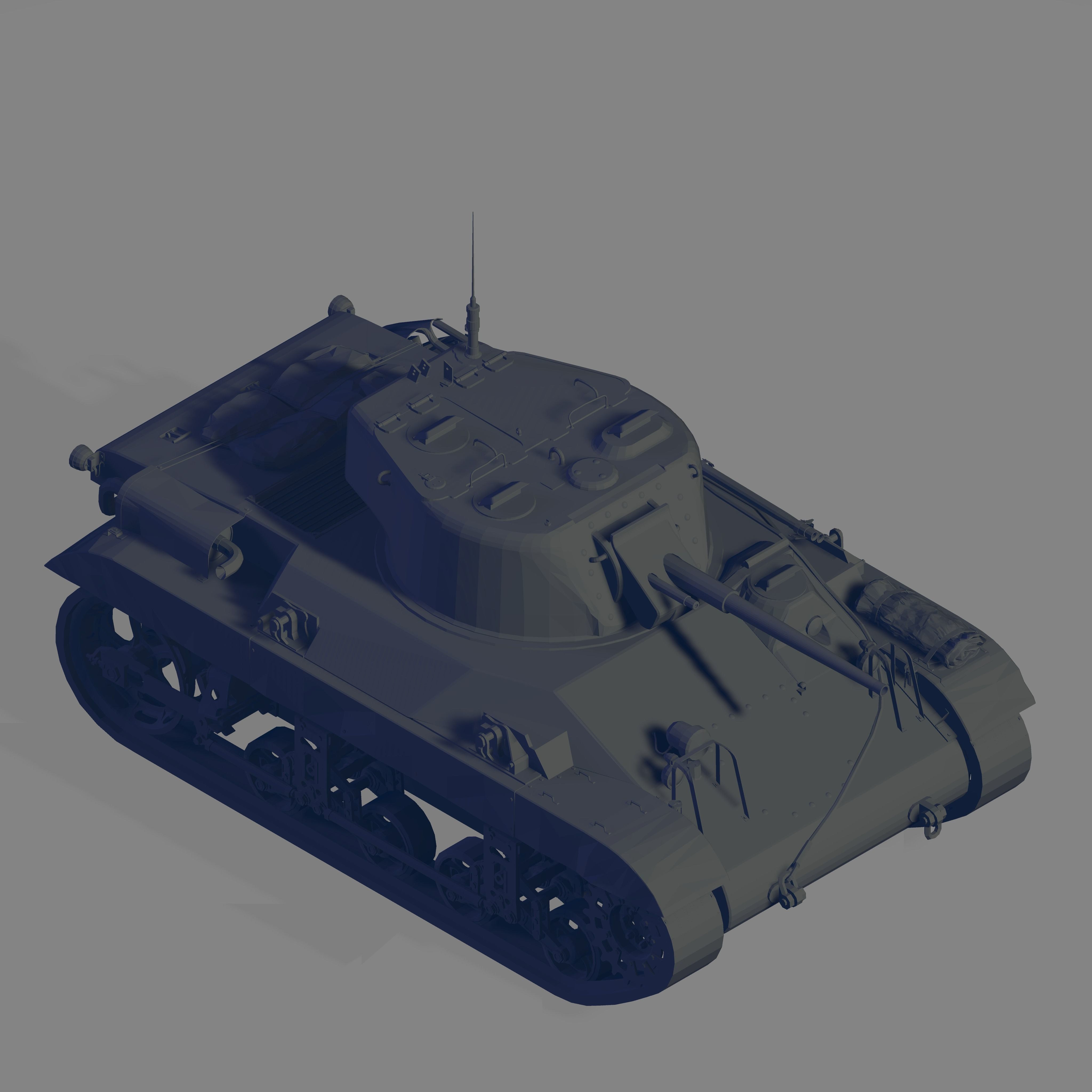 M22 Tank 3D model | CGTrader