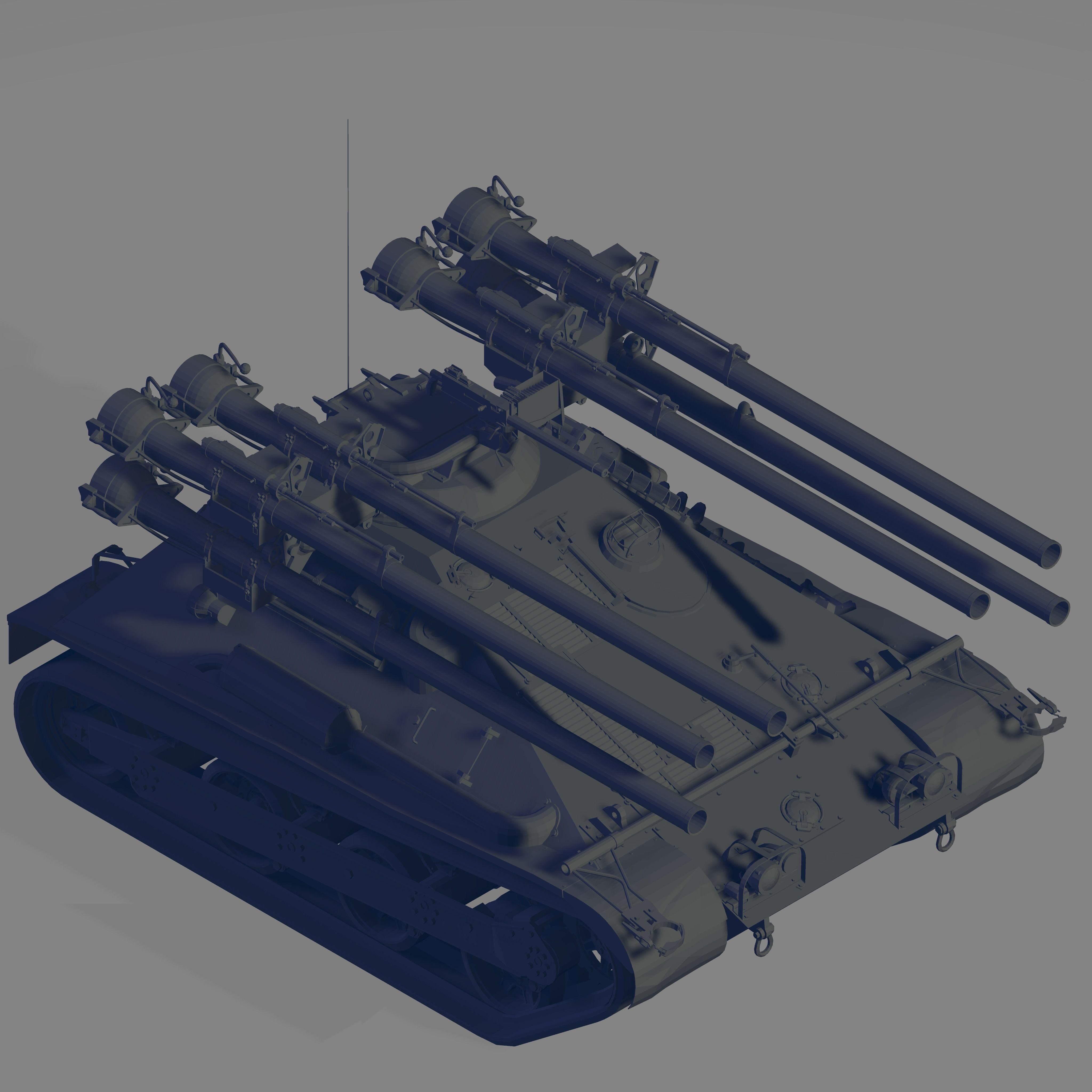 M50 Tank 3D model | CGTrader