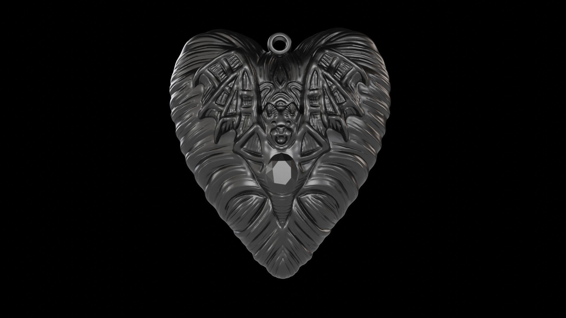 vampire heart 3D model 3D printable | CGTrader