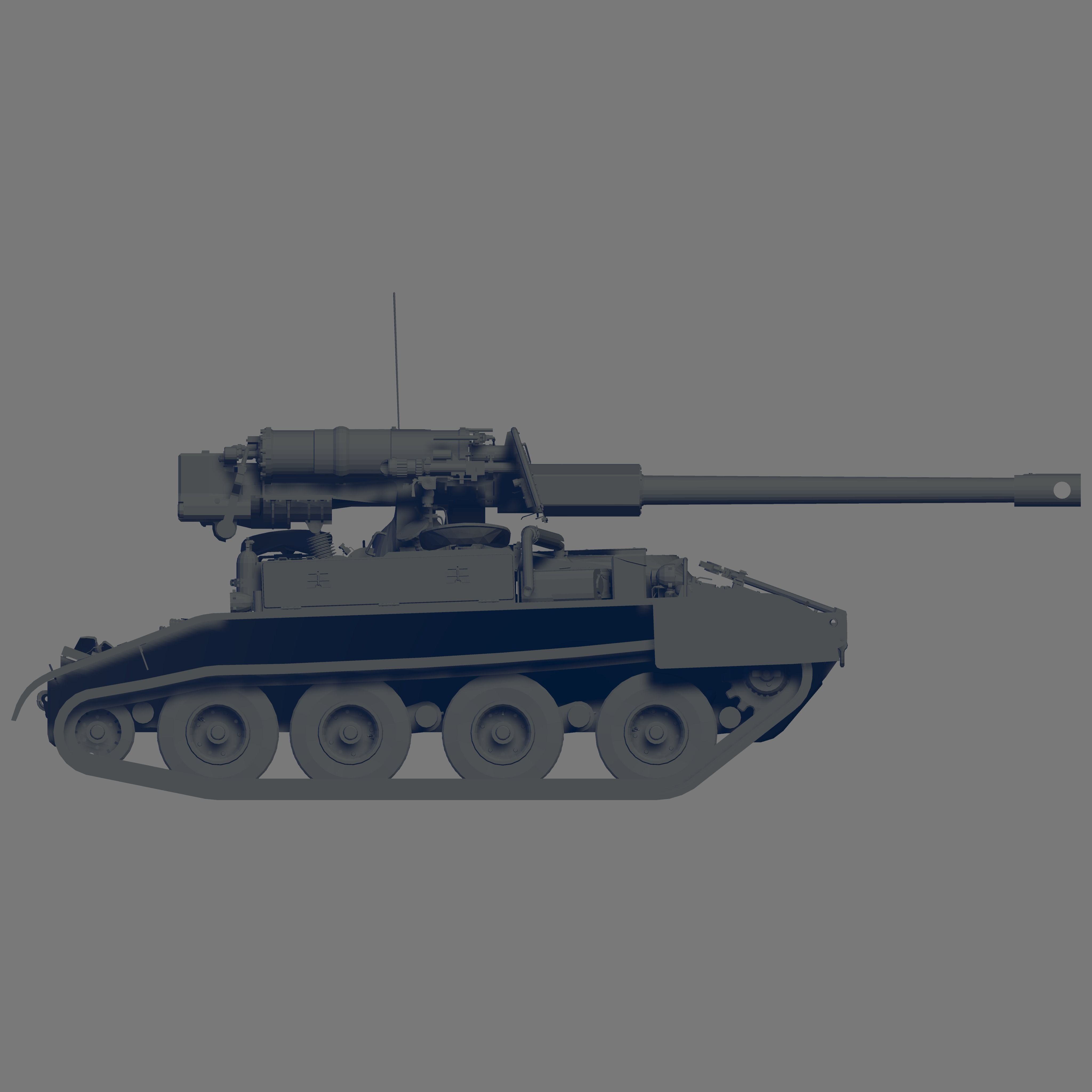 M56 Tank 3D model | CGTrader