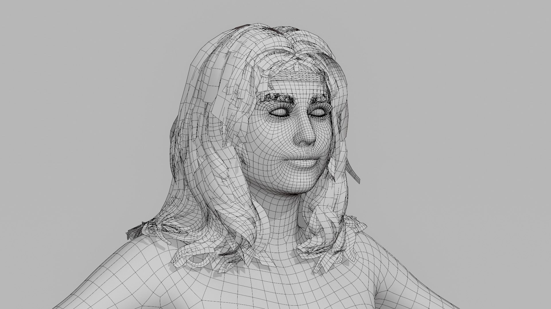 Realistic Female - Andrea 3D model rigged | CGTrader