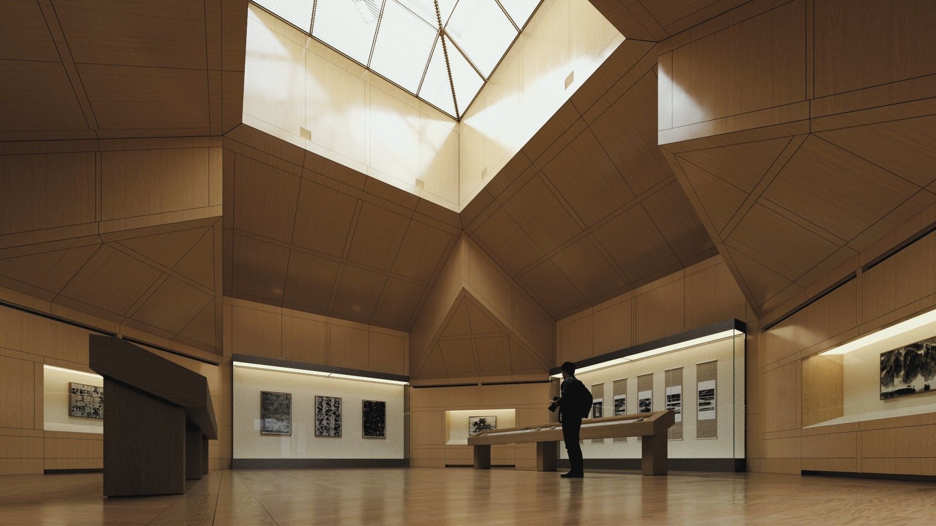 Suzhou Museum Entrance Hall by IM Pei free 3D model | CGTrader
