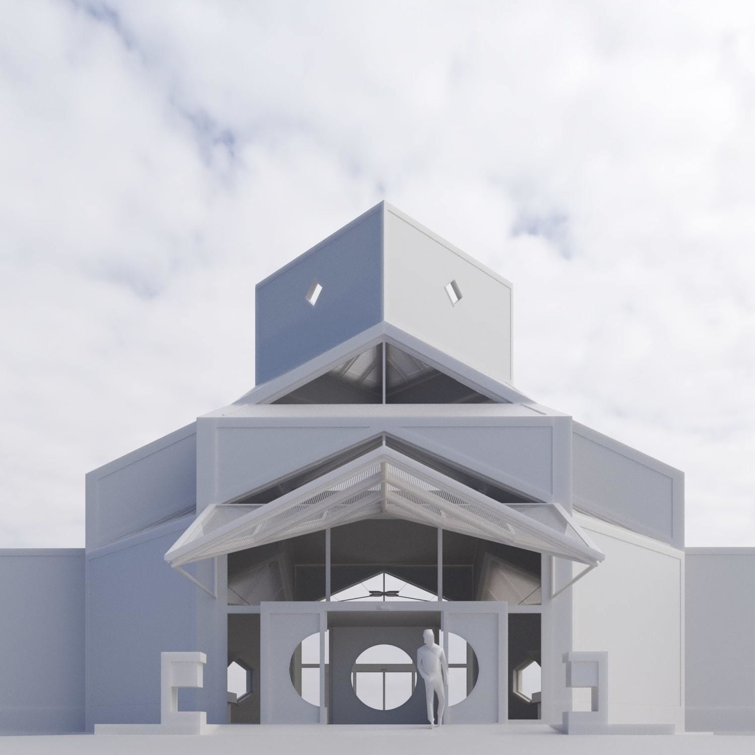 Suzhou Museum Entrance Hall by IM Pei free 3D model | CGTrader