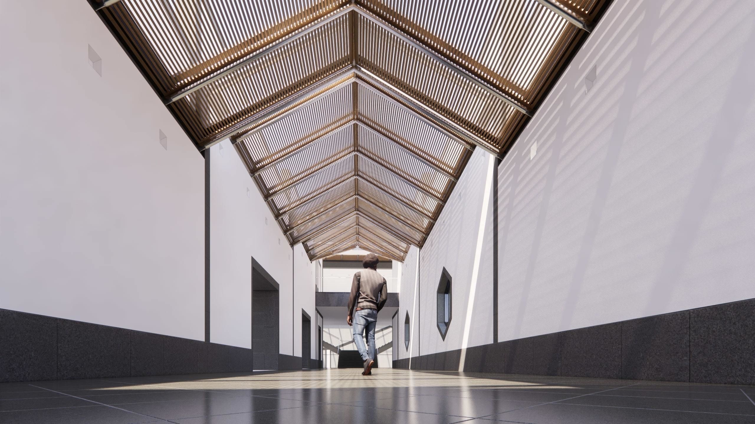Suzhou Museum Entrance Hall by IM Pei free 3D model | CGTrader