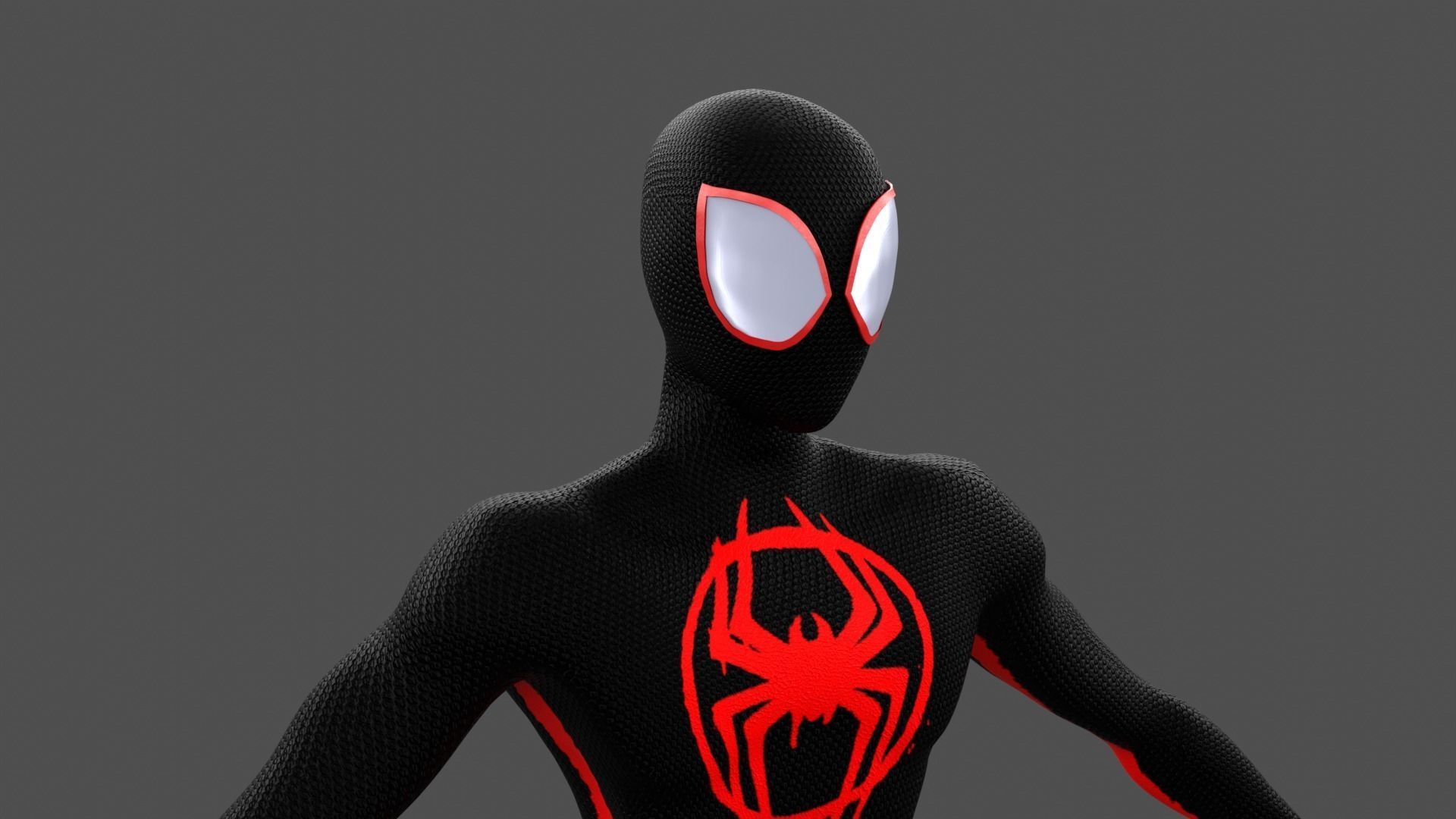 REALISTIC Spider-Man Miles Morales Across The Spider-Verse 3D model ...