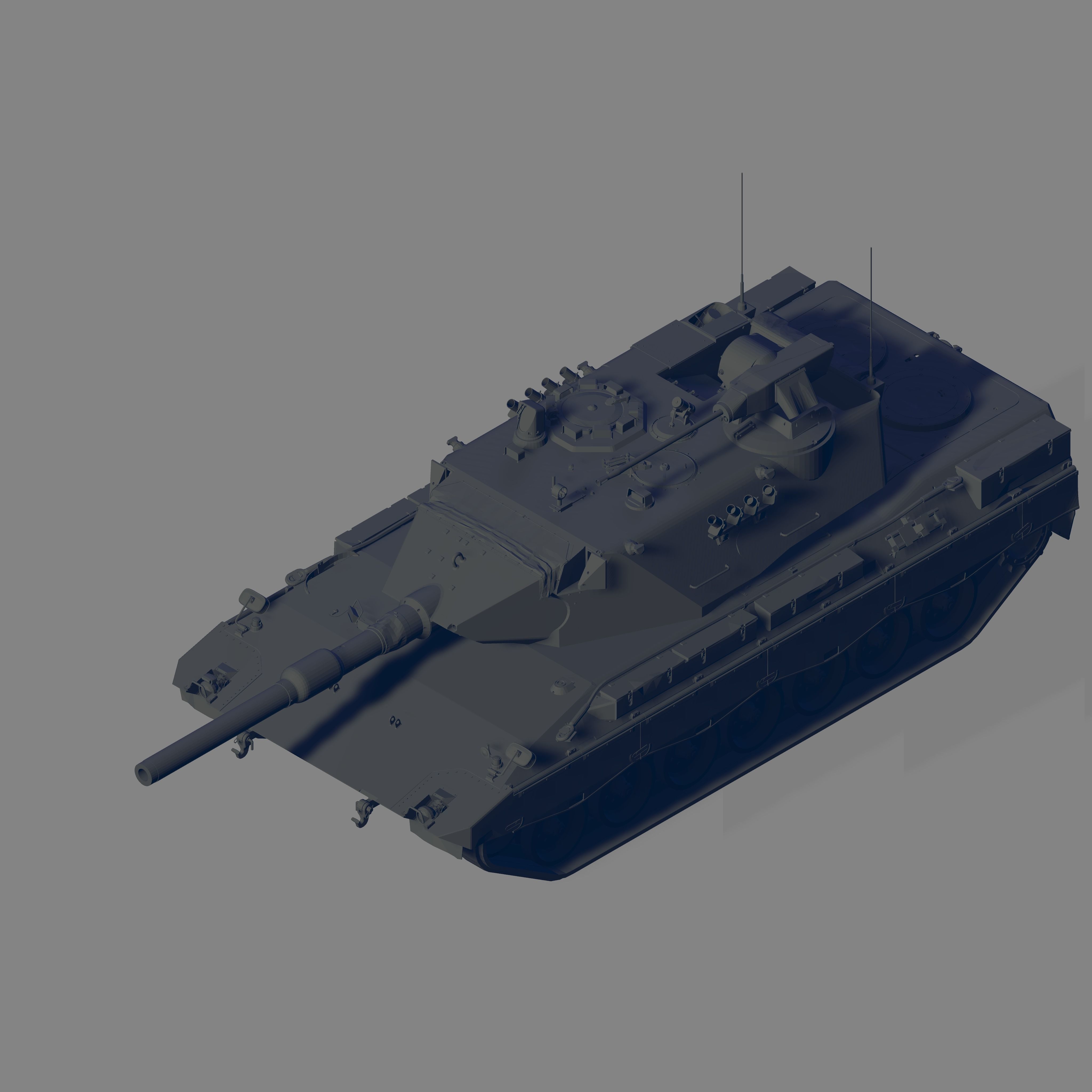 Leopard 2K 3D model | CGTrader