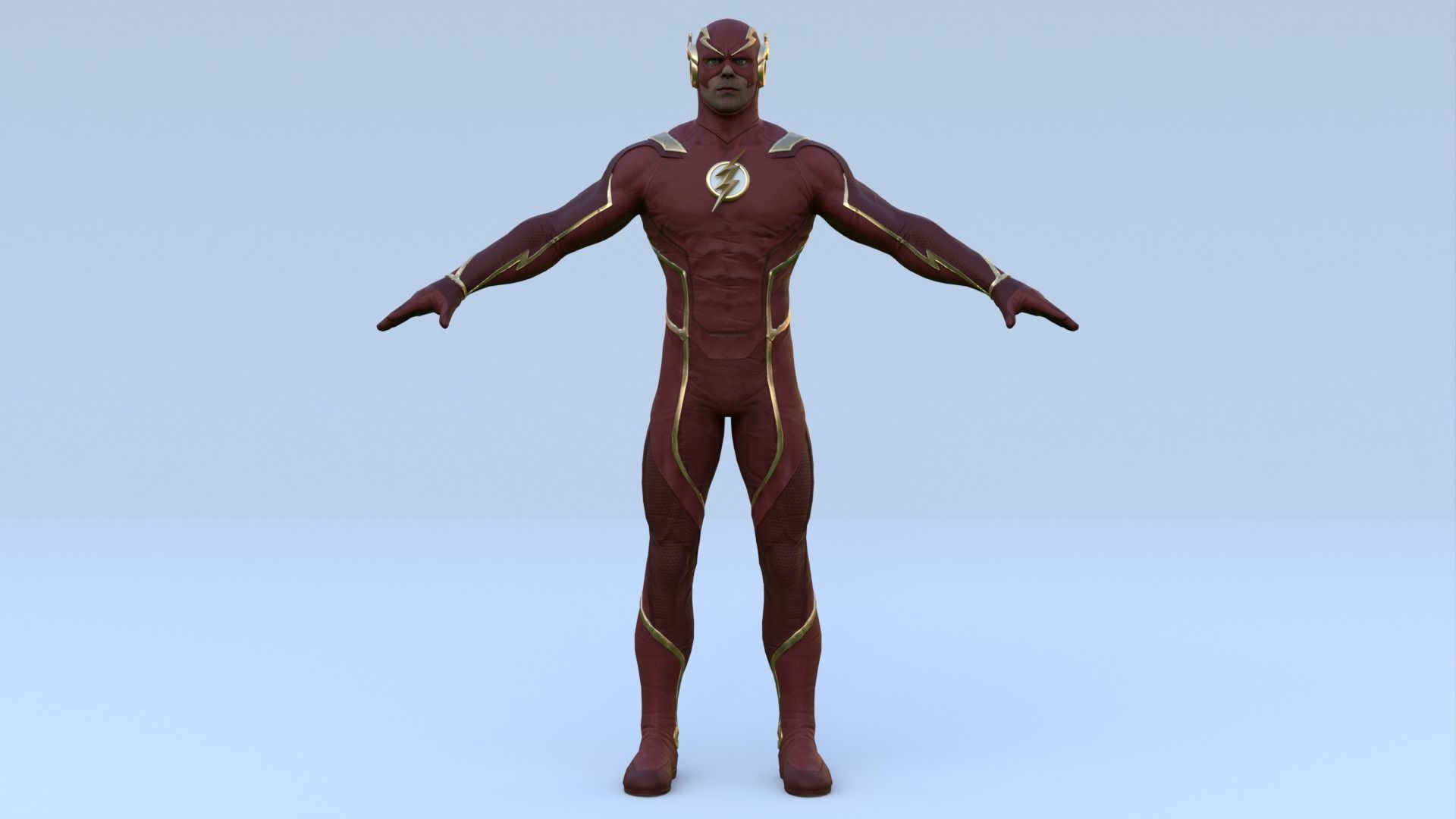 The Flash Rigged 3D Asset - Injustice 3D model rigged | CGTrader