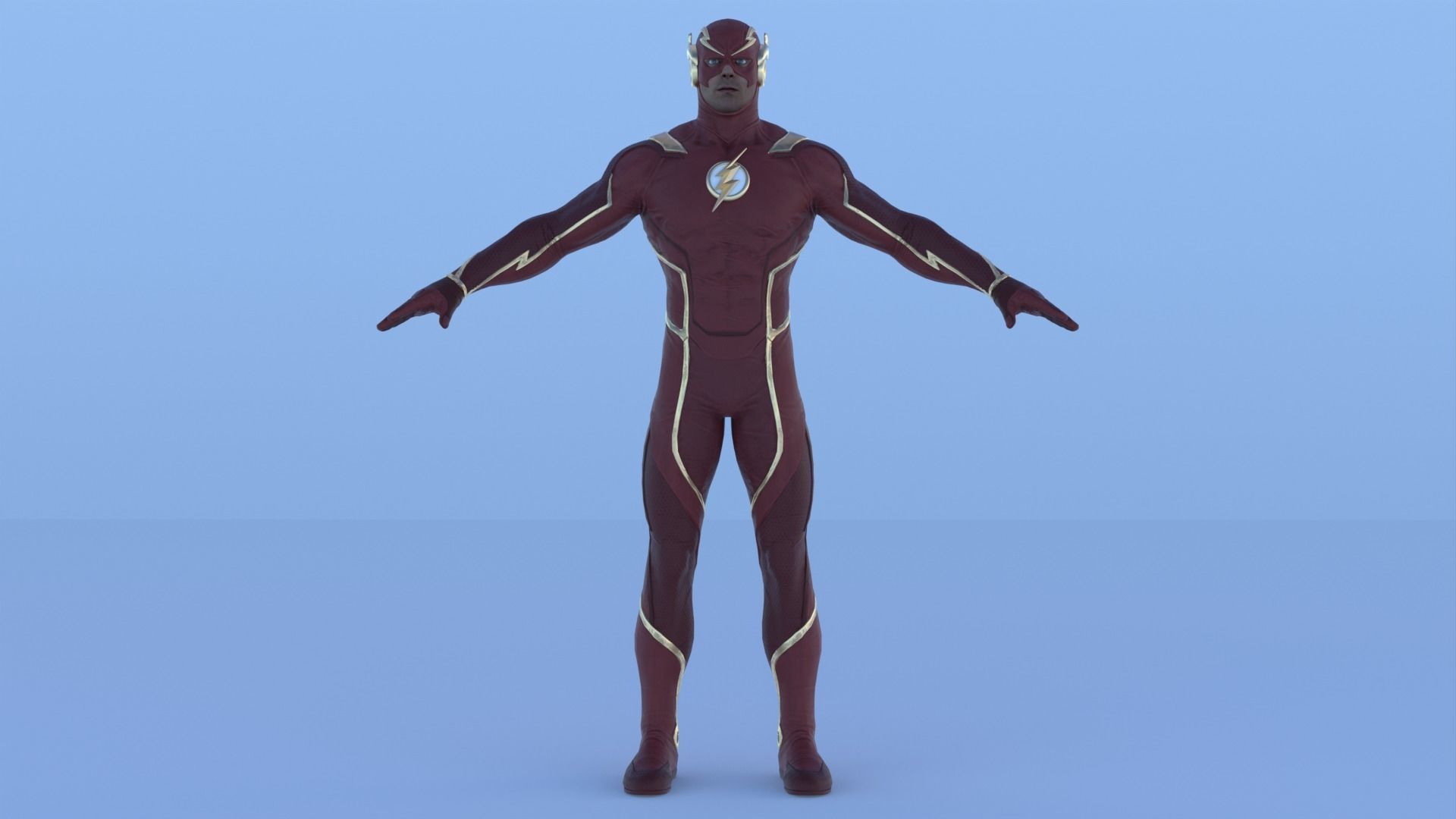 The Flash Rigged 3D Asset - Injustice 3D model rigged | CGTrader