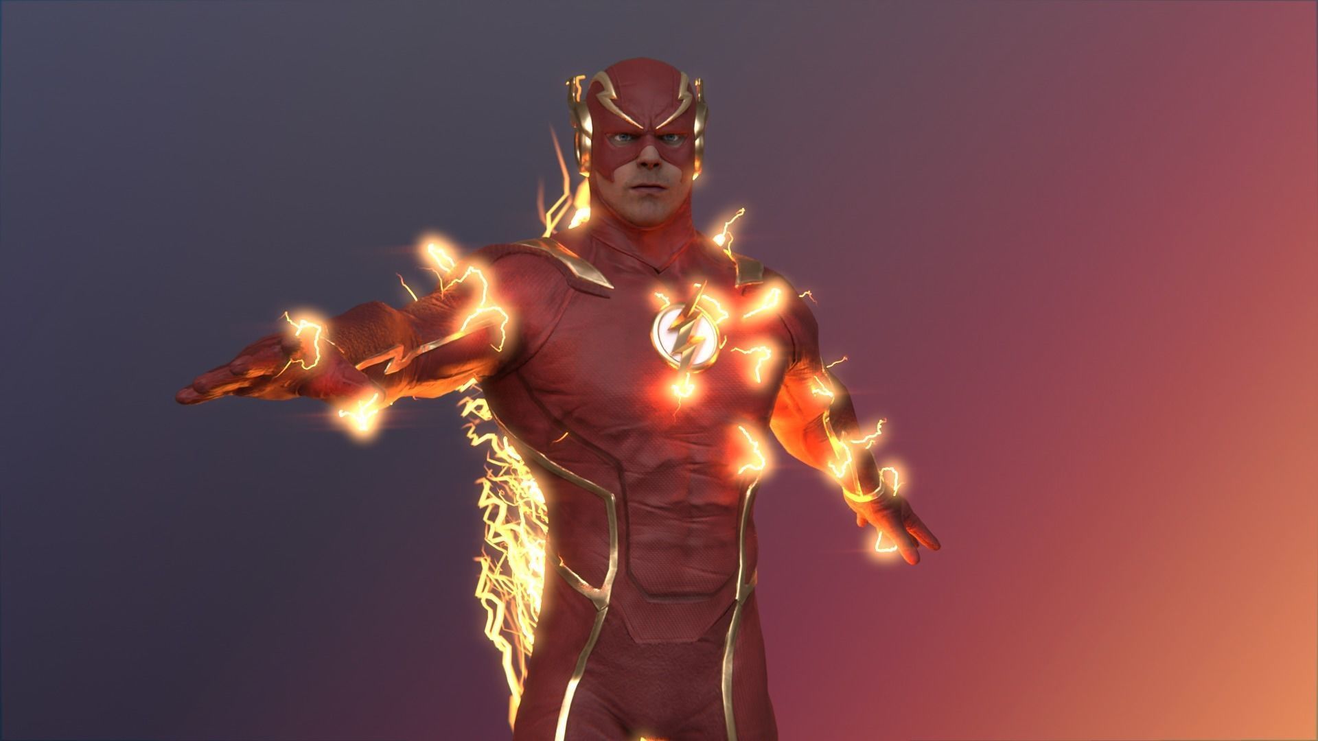 The Flash Rigged 3D Asset - Injustice 3D model rigged | CGTrader