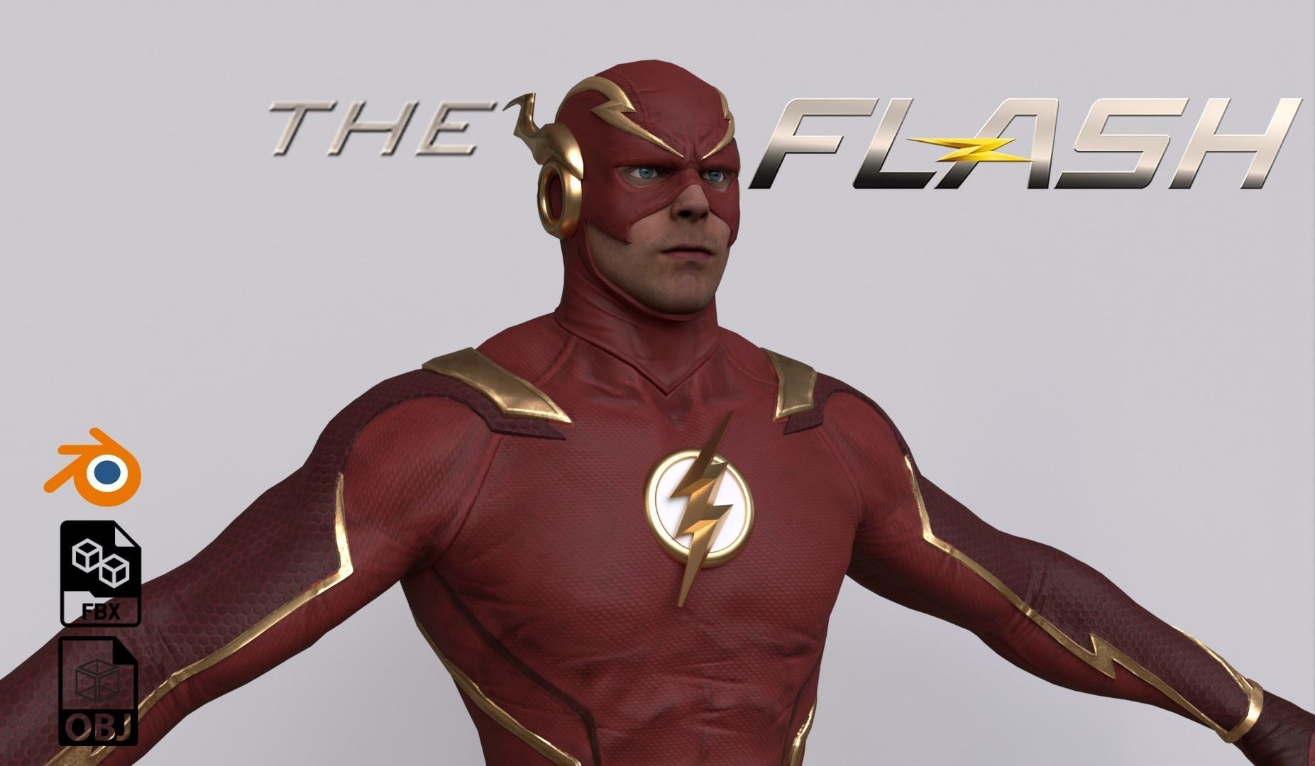 The Flash Rigged 3D Asset - Injustice 3D model rigged | CGTrader