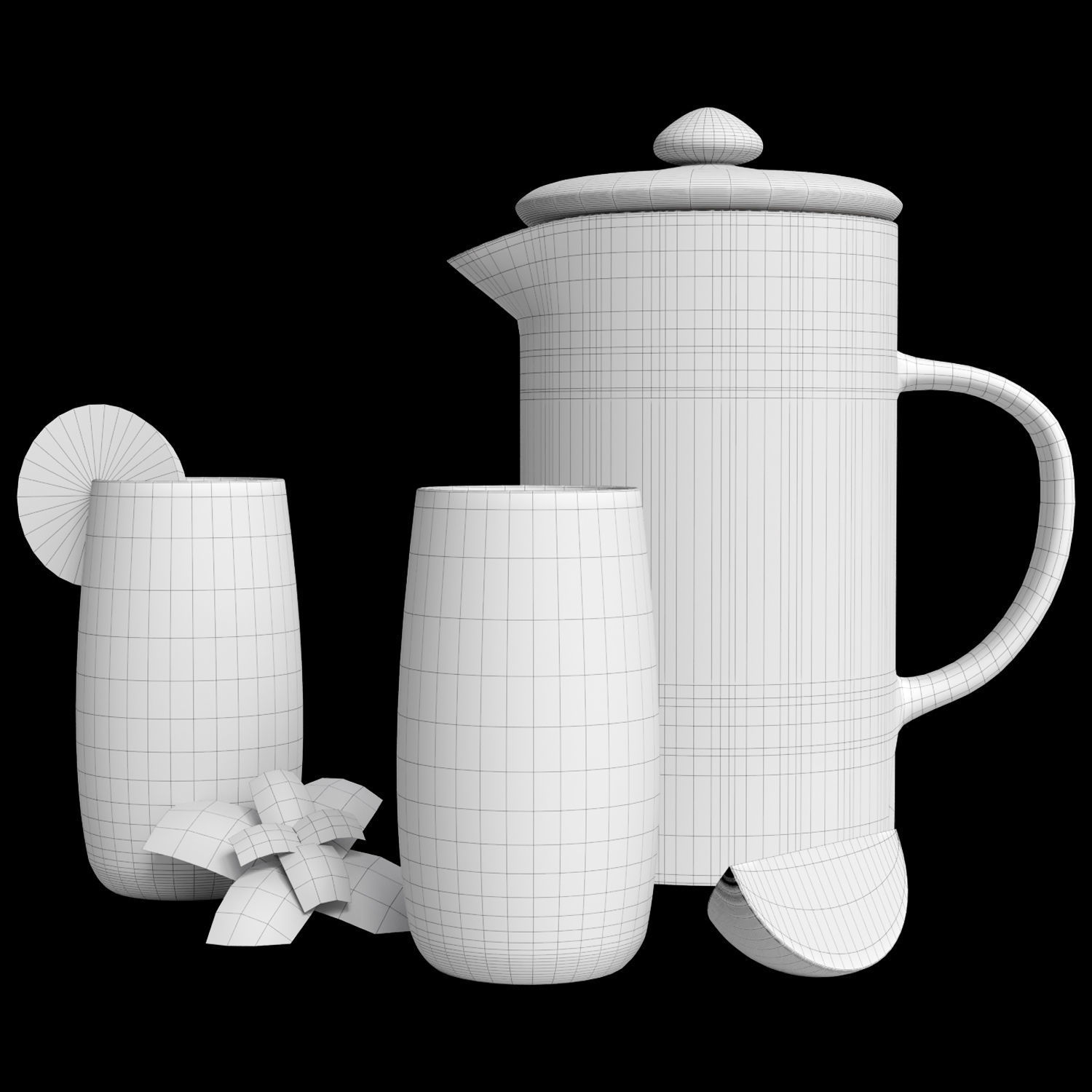 Grapefruit lemonade 3D model | CGTrader