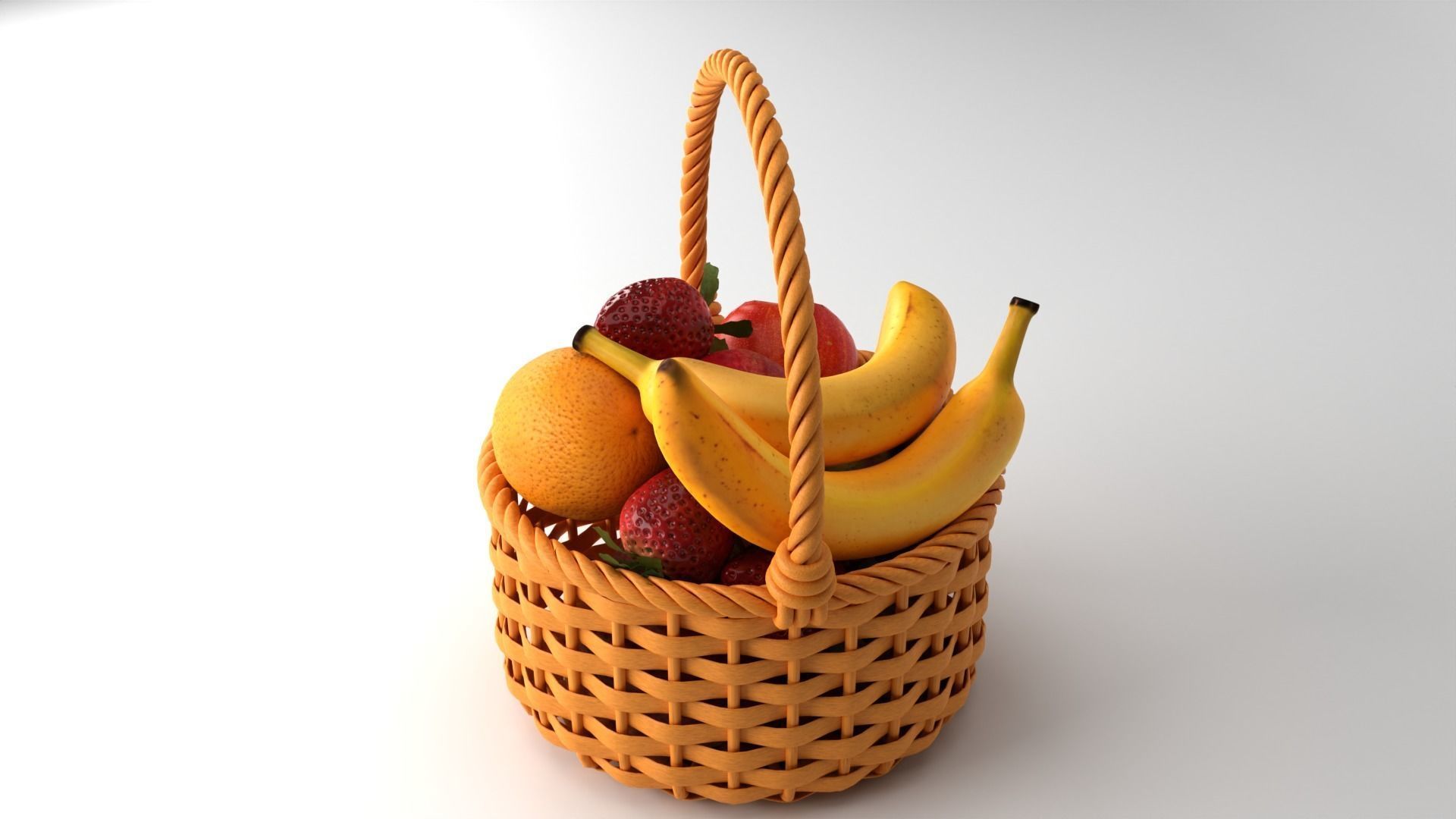 Fruit Basket 3D model | CGTrader