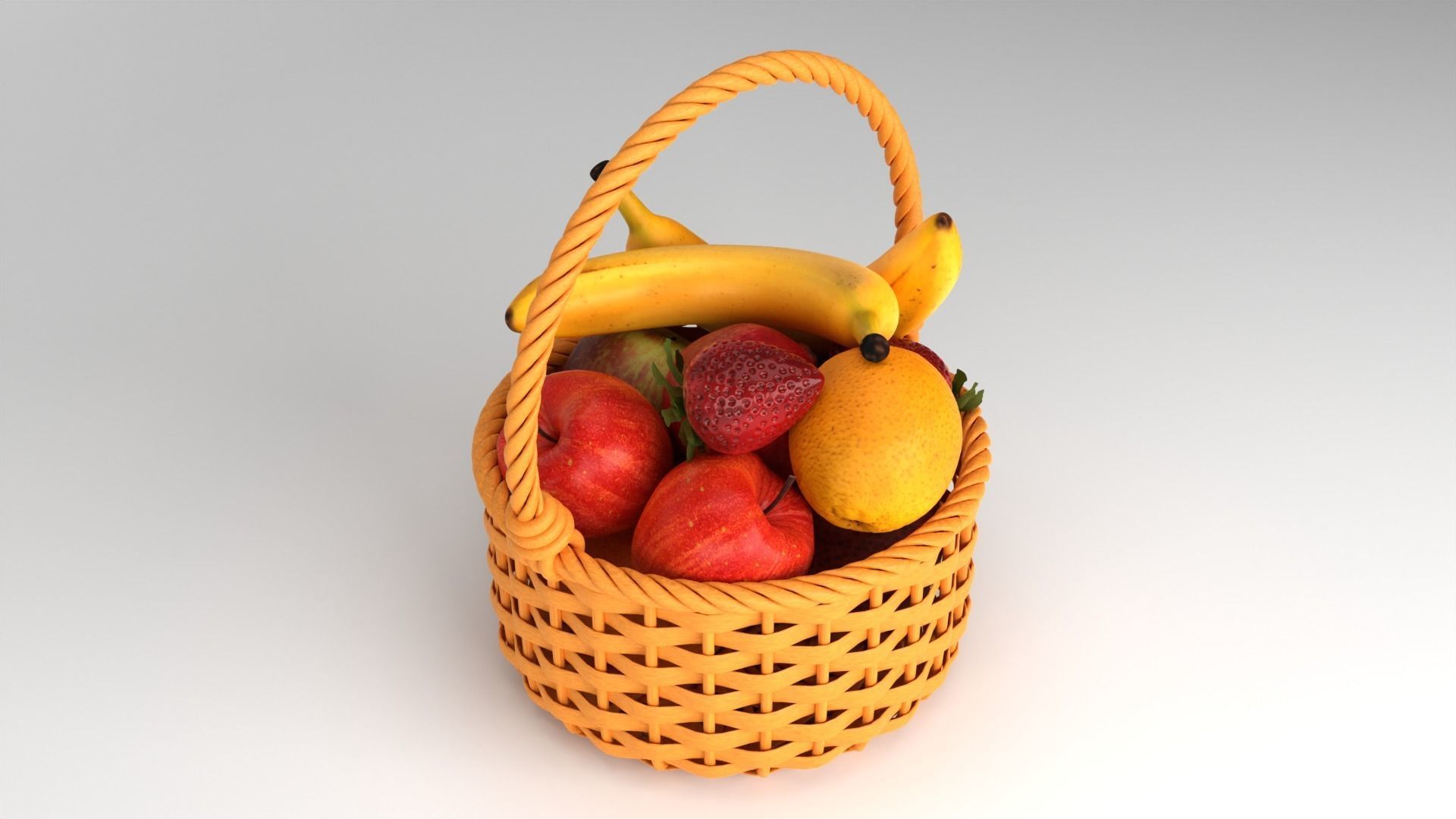 Fruit Basket 3D model | CGTrader