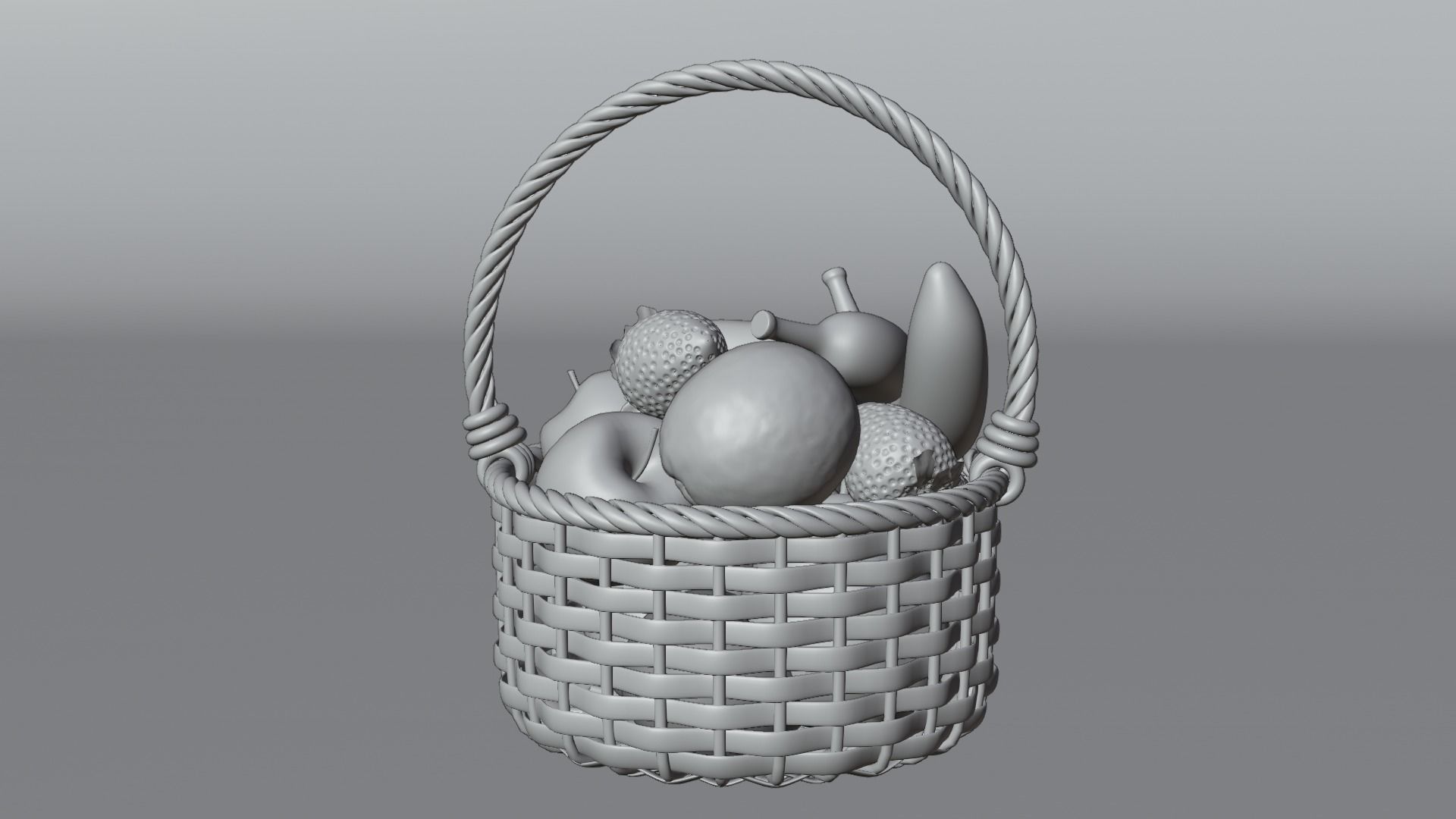 Fruit Basket 3D model | CGTrader