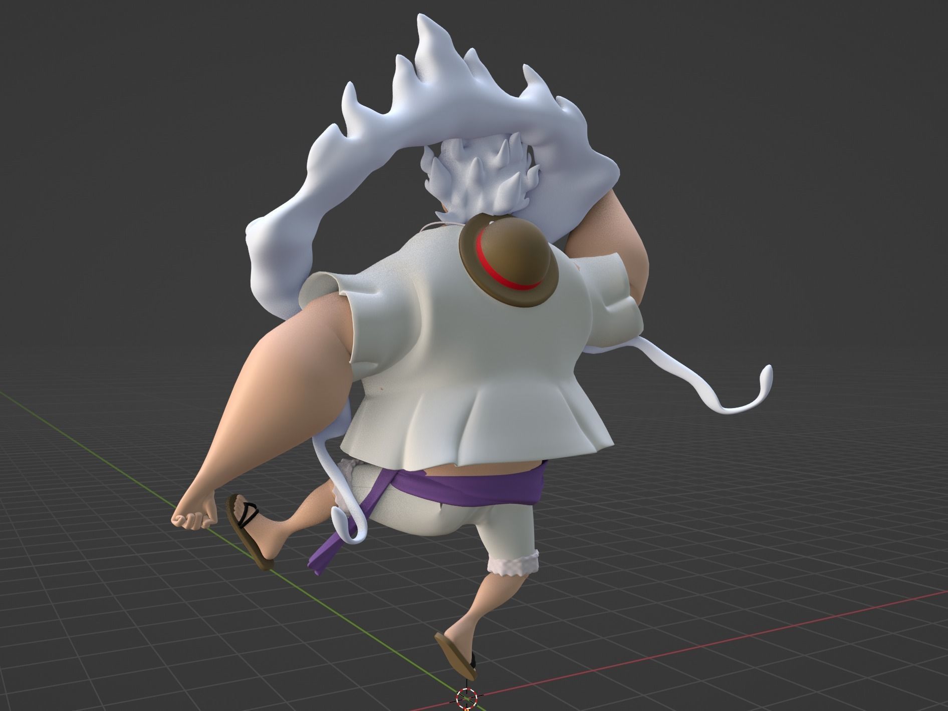 3D model Luffy Gear 5 Muscle - One Piece VR / AR / low-poly | CGTrader