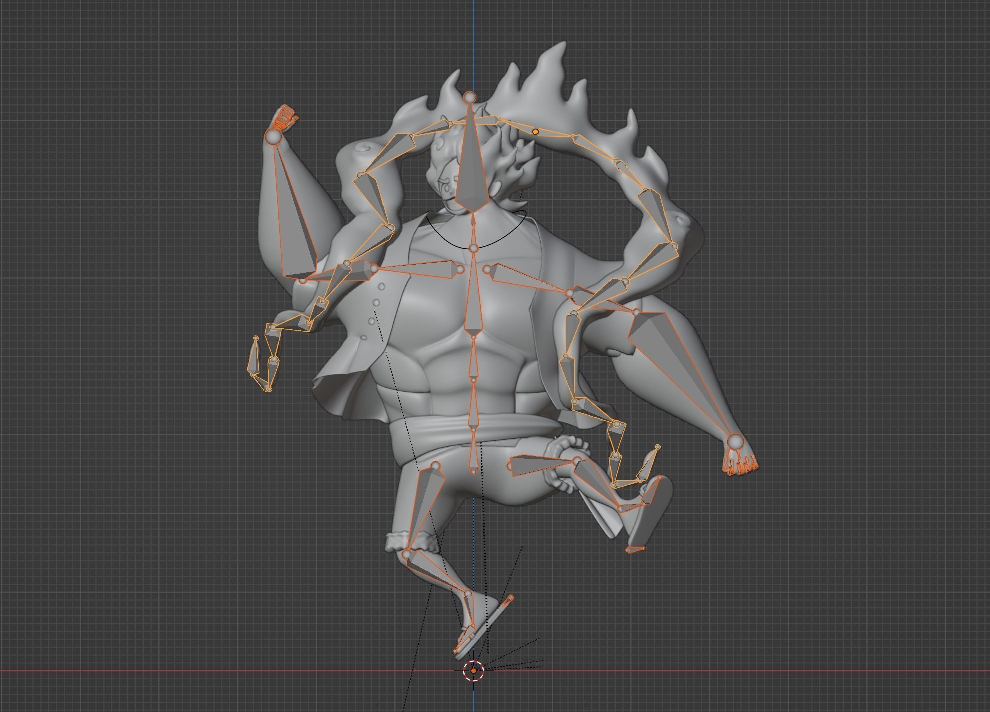 3D model Luffy Gear 5 Muscle - One Piece VR / AR / low-poly | CGTrader