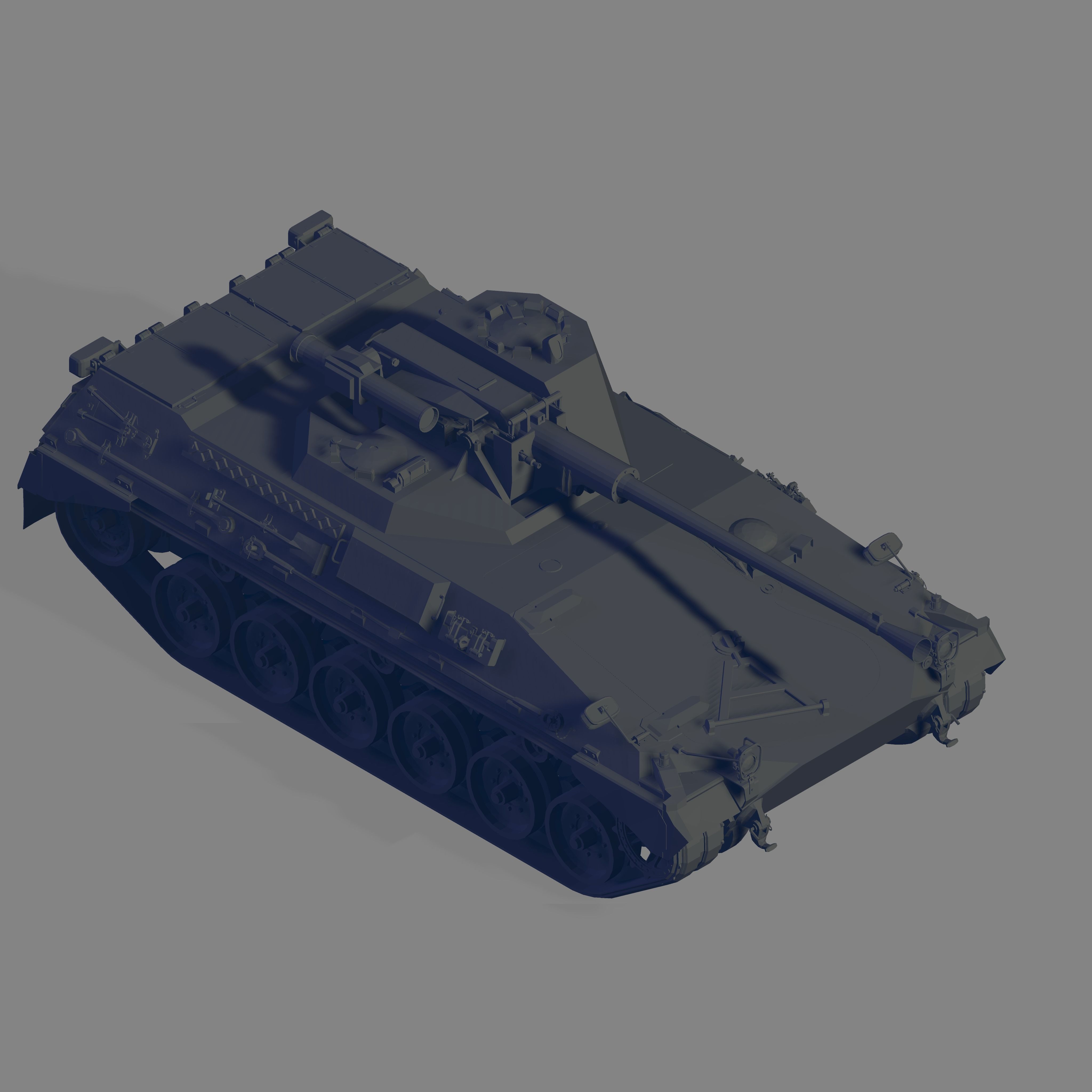 Begleitpanzer 57 3D model | CGTrader