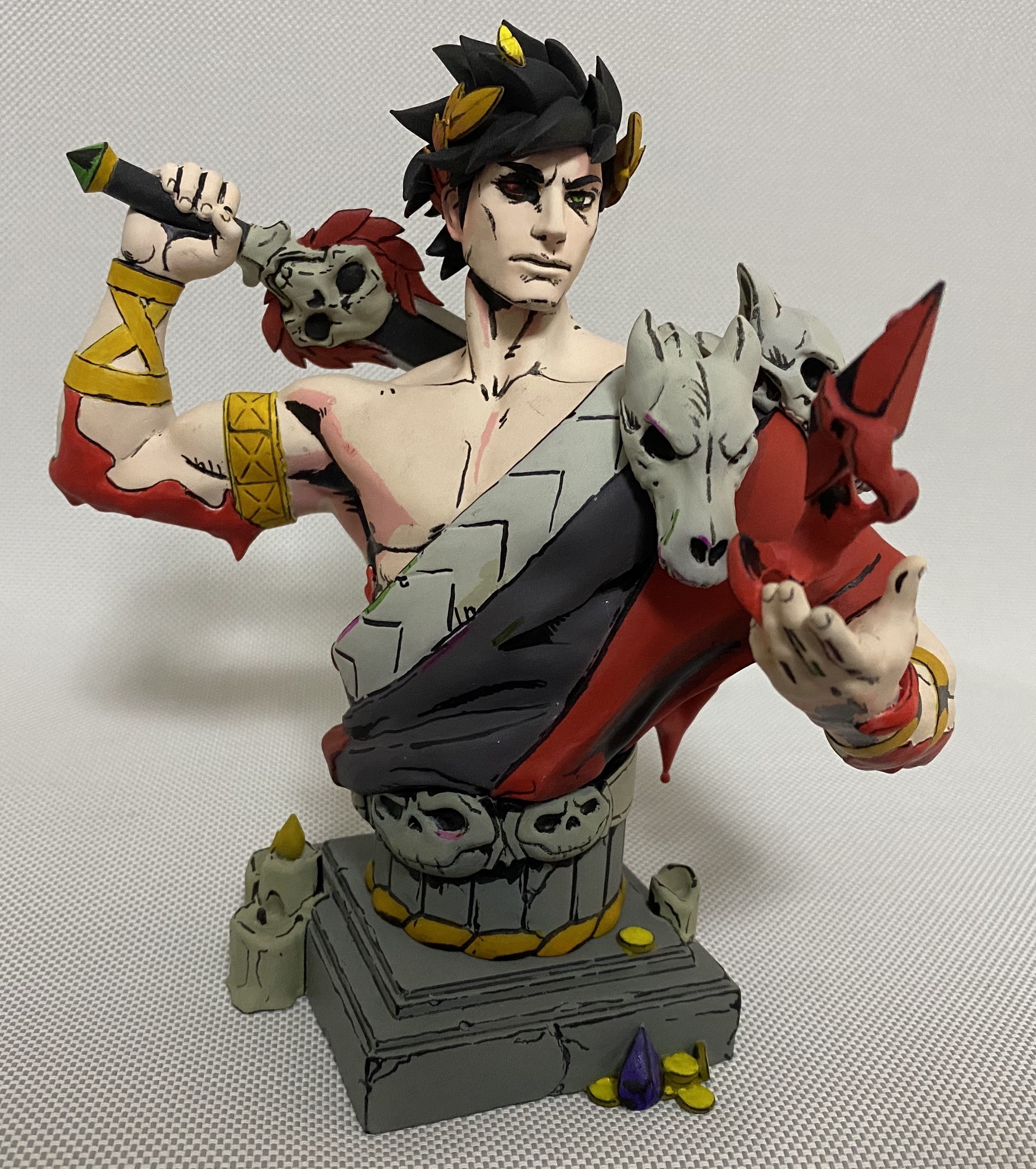 Hades Zagreus Bust 3D model 3D printable | CGTrader