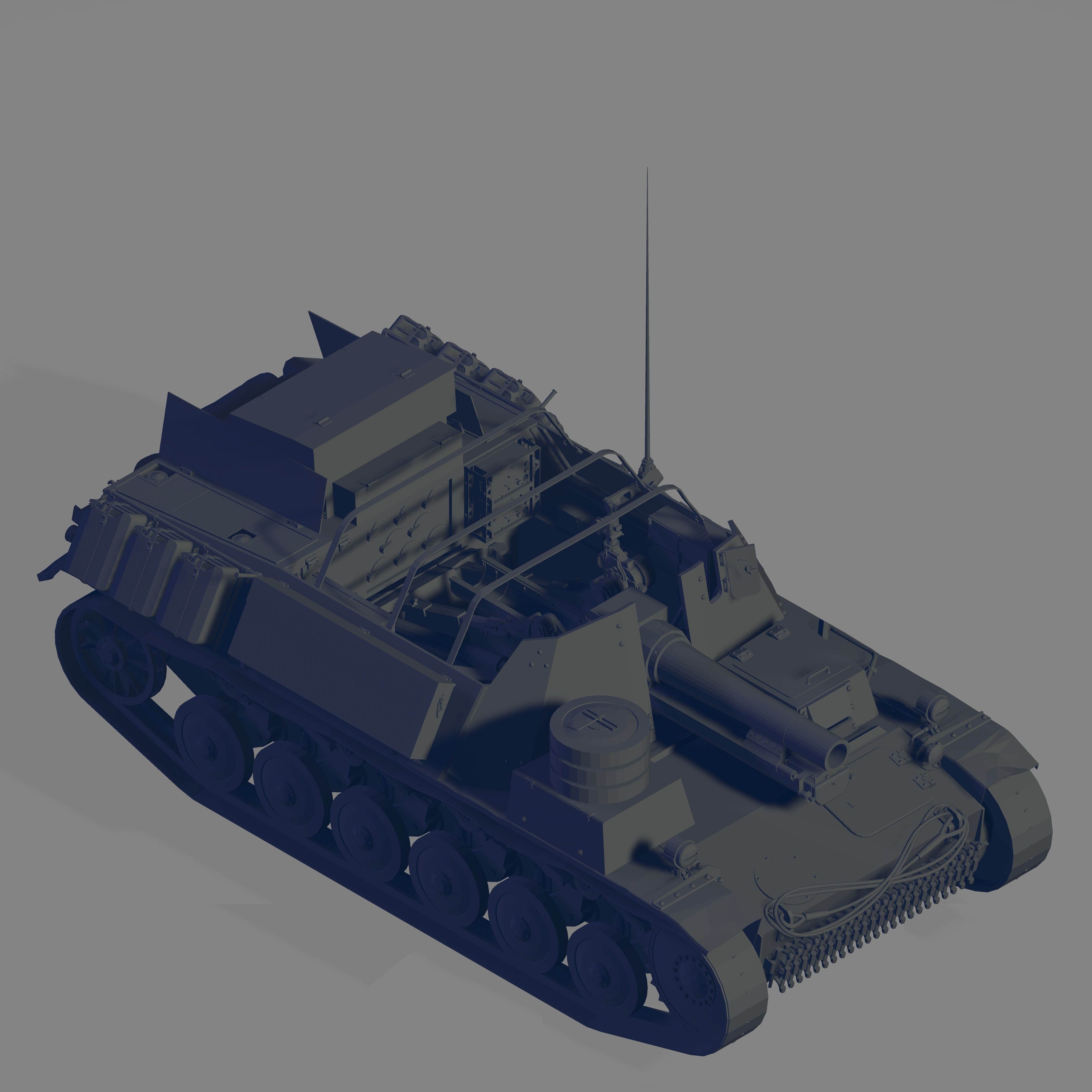 15cm sIG 33 B Sfl 3D model | CGTrader
