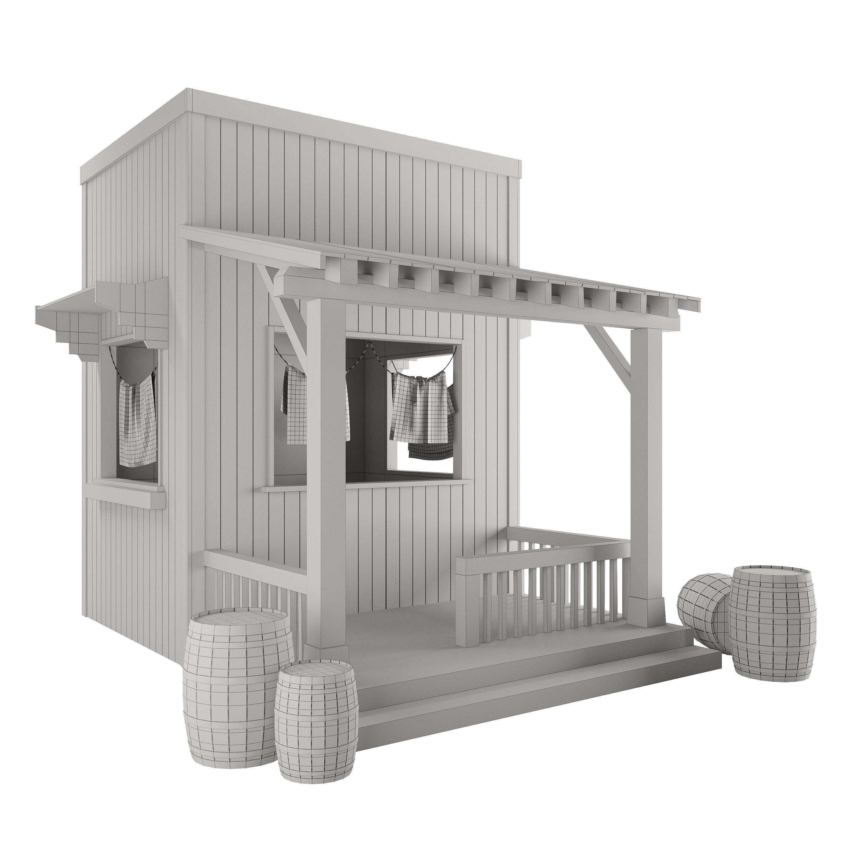 Western House - 3D Model 3D model | CGTrader