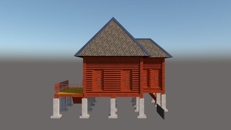 BRUNEI TRADITIONAL HOUSE free 3D model 3D printable | CGTrader