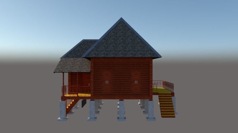 BRUNEI TRADITIONAL HOUSE free 3D model 3D printable | CGTrader