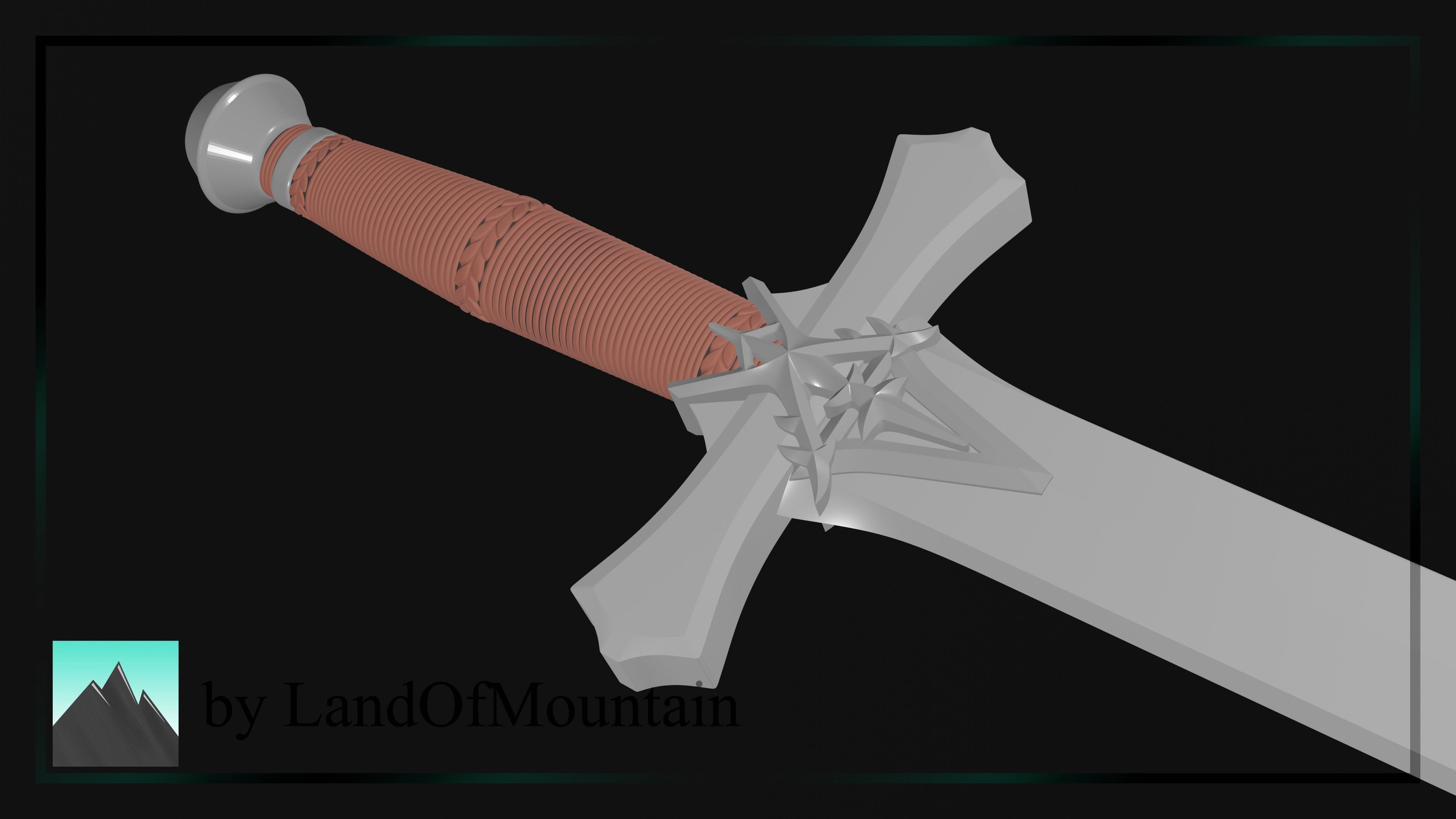 Final Fantasy XVI - Joshua Rosfield - The Burning Thorn Sword 3D model ...