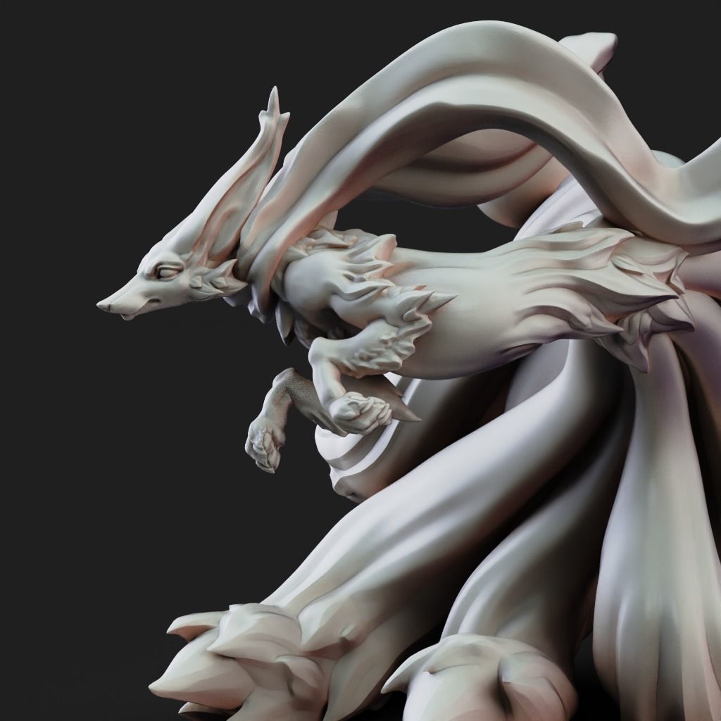 Wind Fox - 3D Printable TTRPG - PRESUPPORTED - 32mm Scale 3D model 3D ...